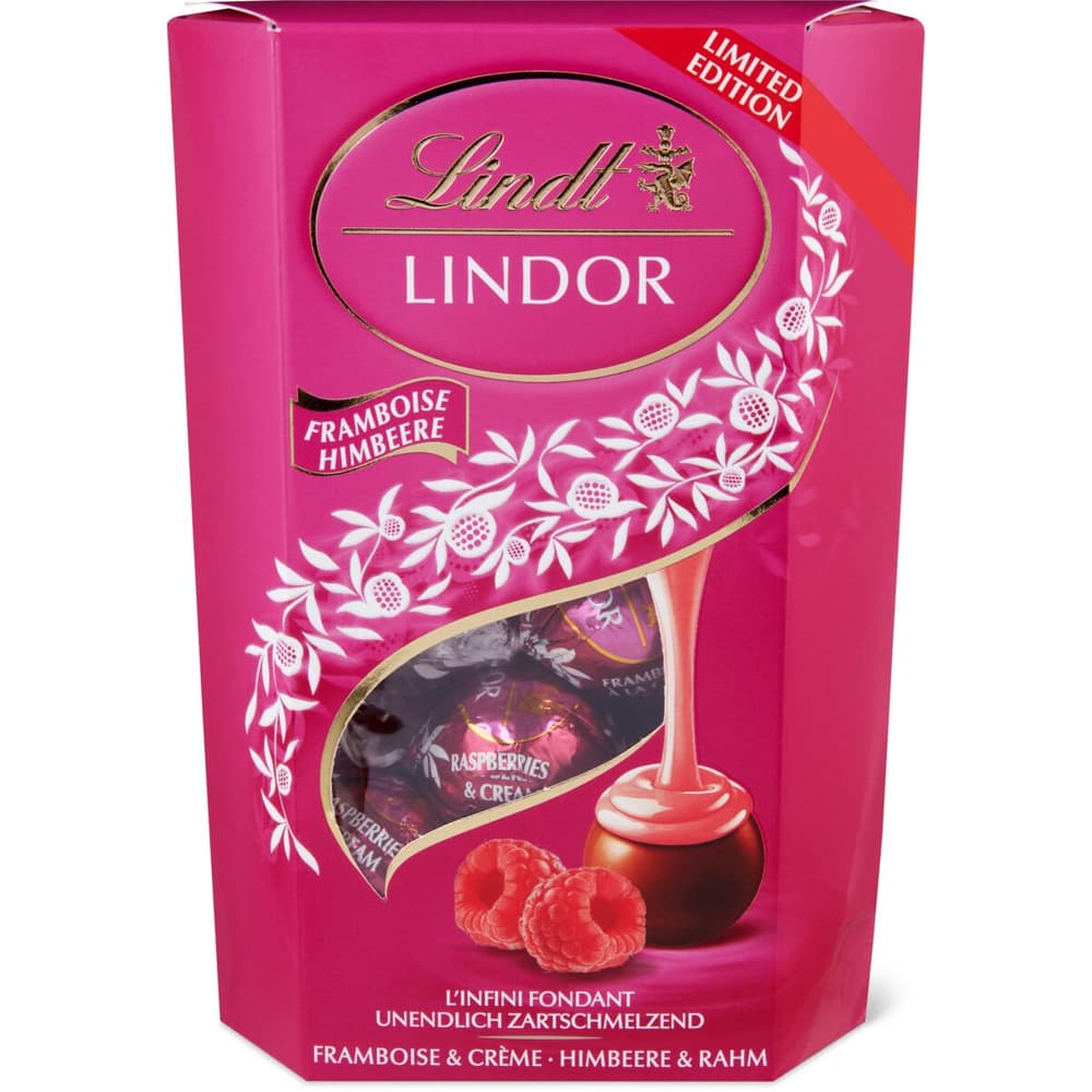 Lindt Lindor · Boules de chocolat · framboise • Migros
