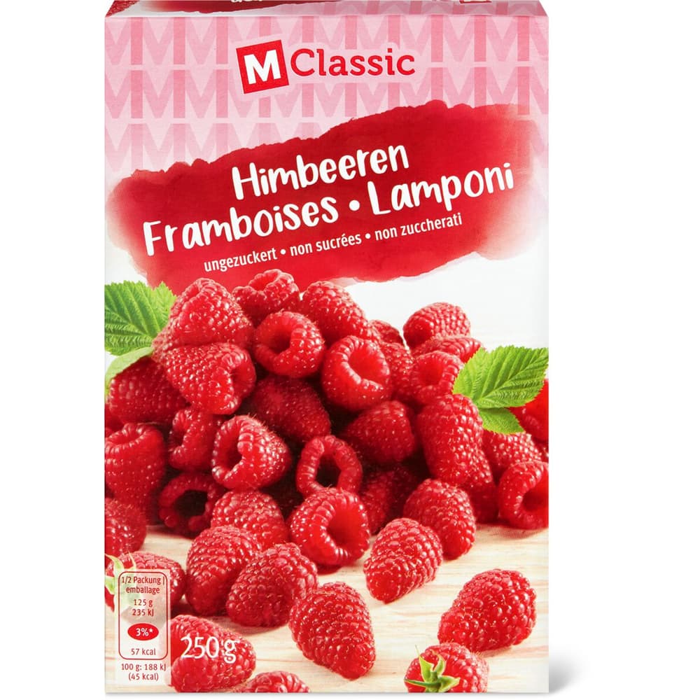 Buy M-Classic · Raspberries · unsweetened • Migros