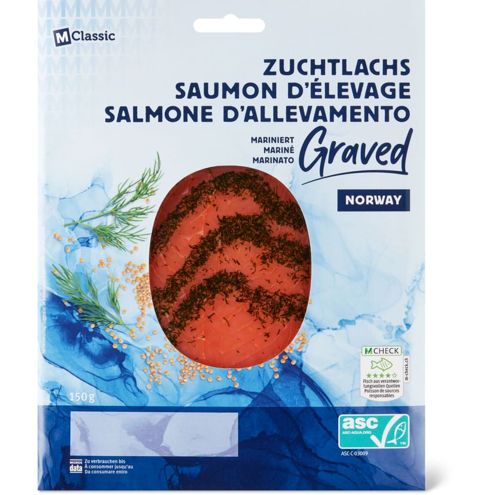 M-Classic ASC · Zuchtlachs Graved • Migros