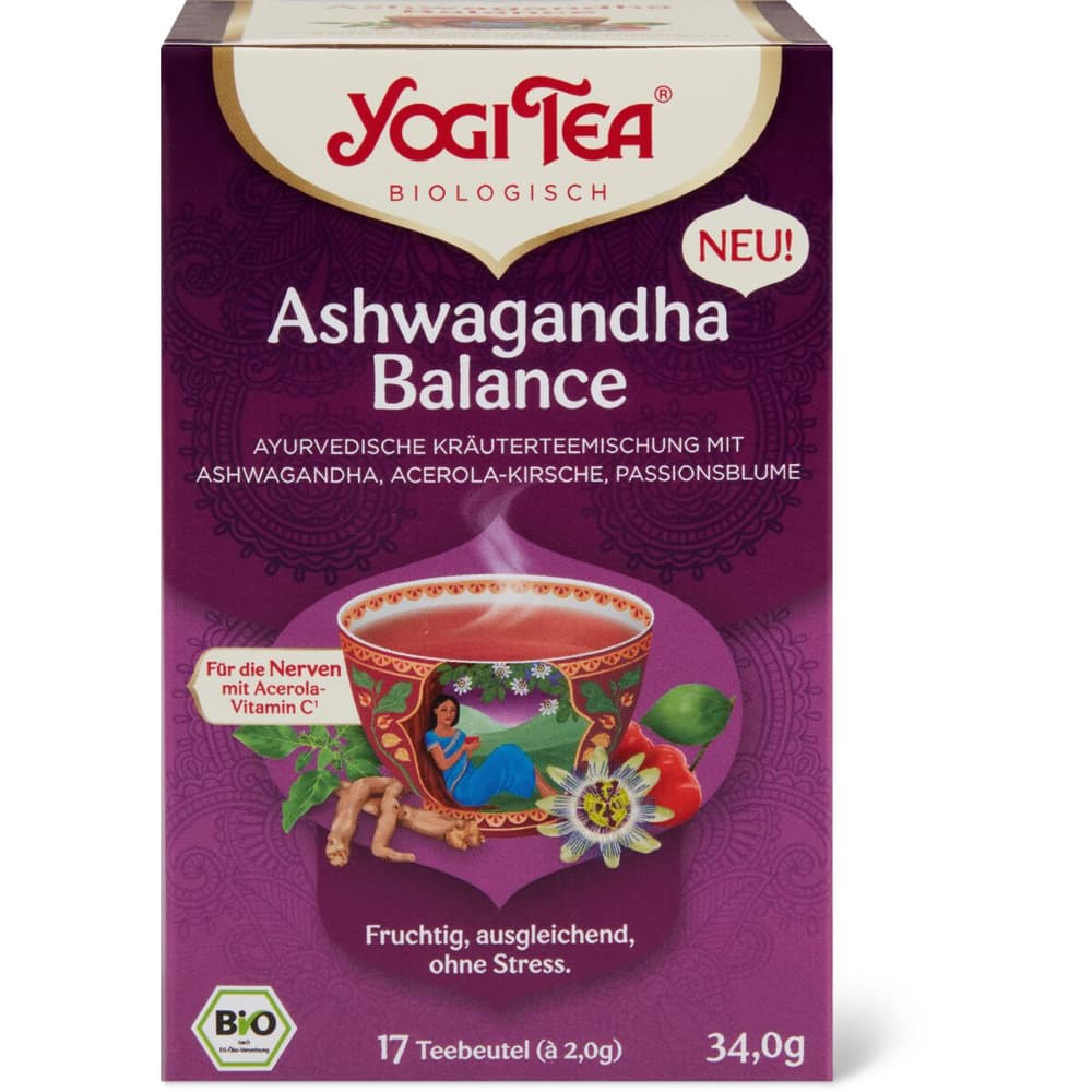Yogi Tea · organic herbal tea · Ashwagandha • Migros