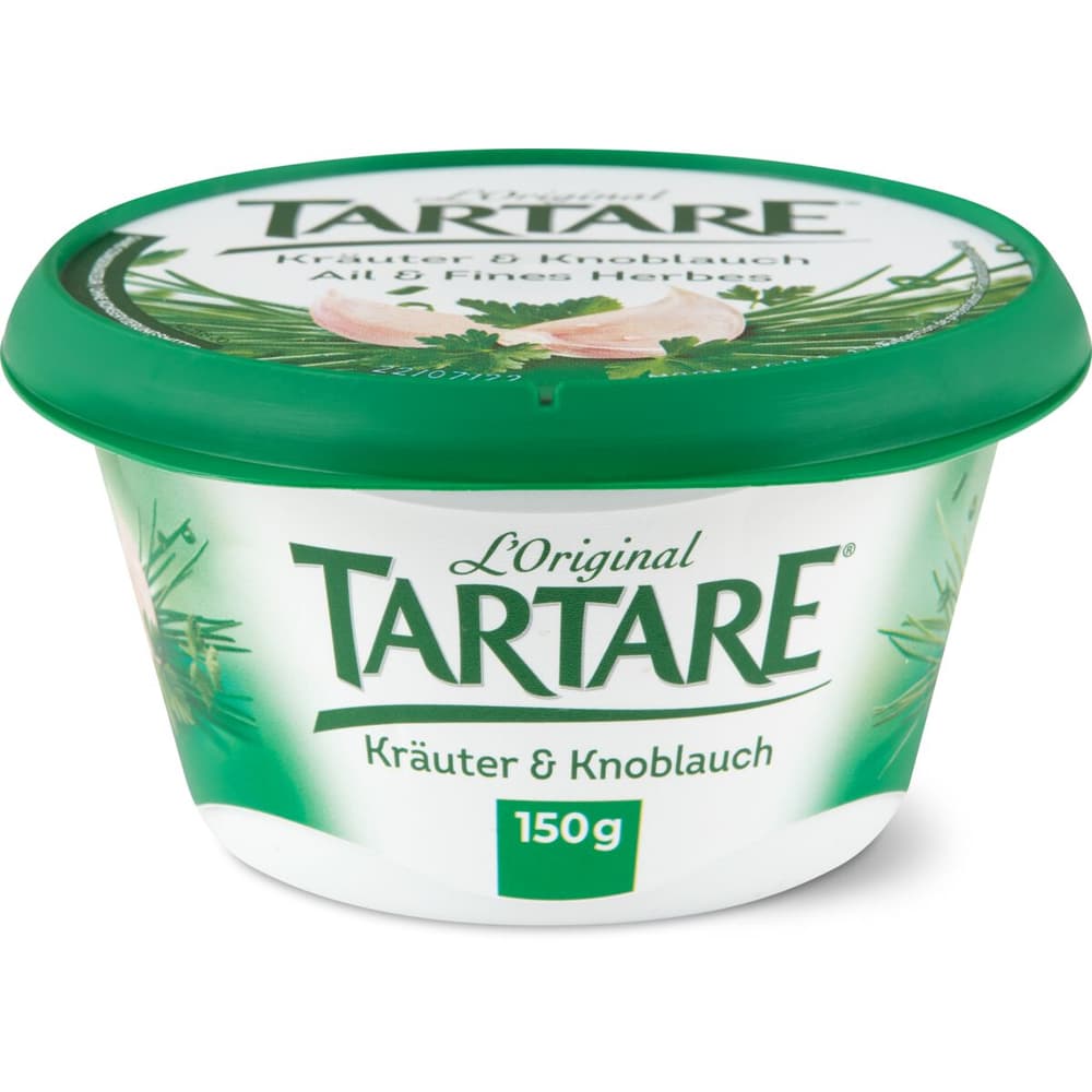 Buy Tartare L'Original · French double cream cream cheese with herbs ...