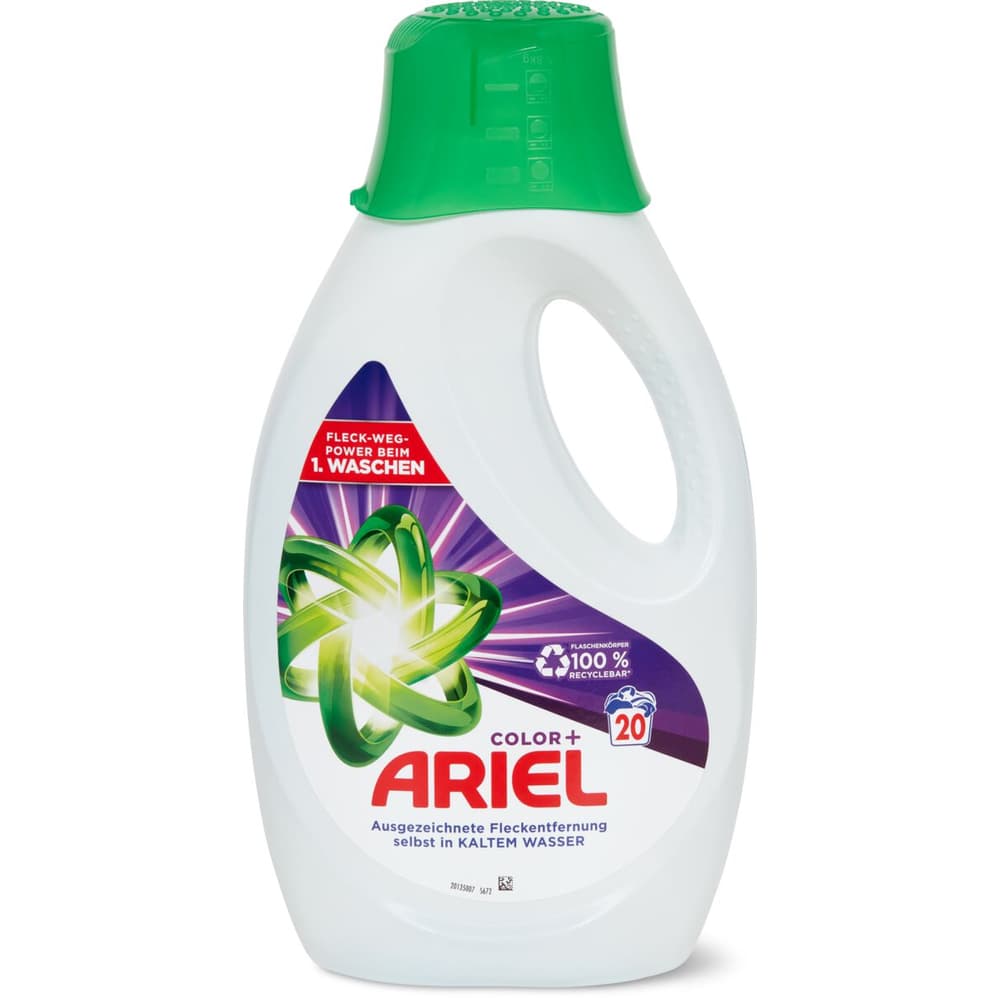 Ariel Color + · Liquid laundry detergent · 20 wash cycles • Migros Online