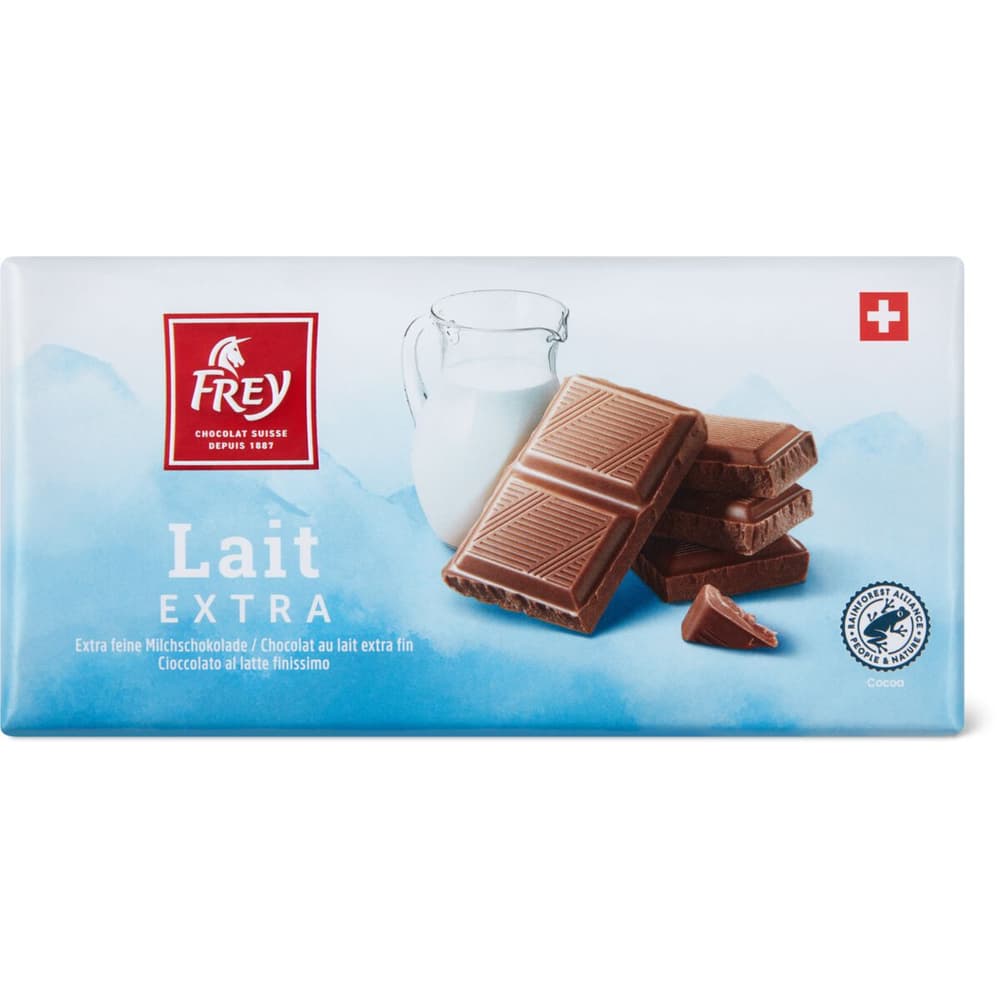 Frey · Tablette de chocolat · Au lait extra fin • Migros