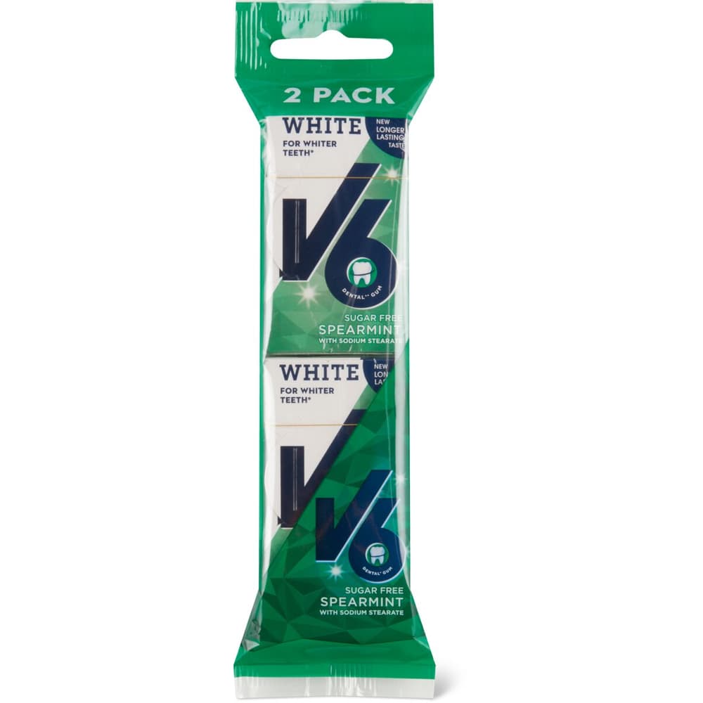 V6 · Chewing gum · white spearmint • Migros