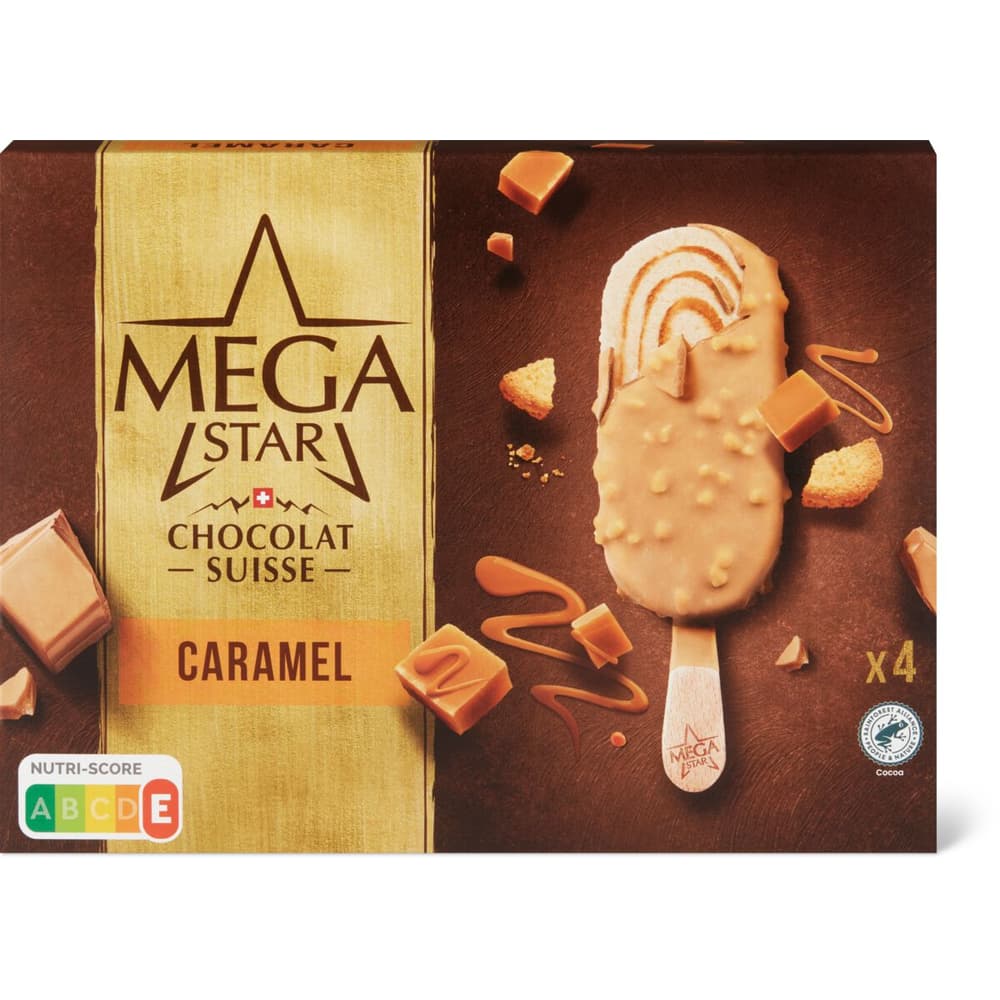 MegaStar · Ice cream · caramel • Migros