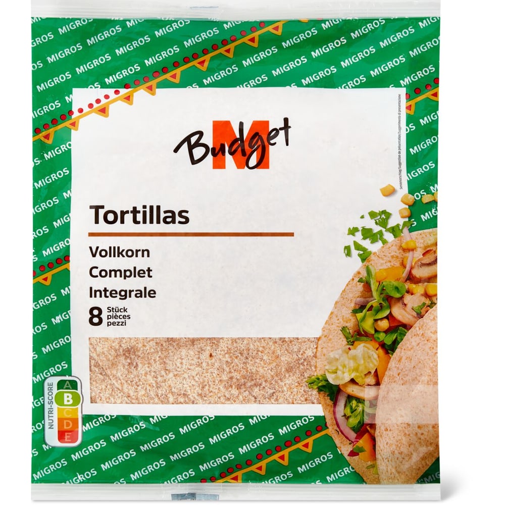 M-Budget · Tortillas au blé complet • Migros