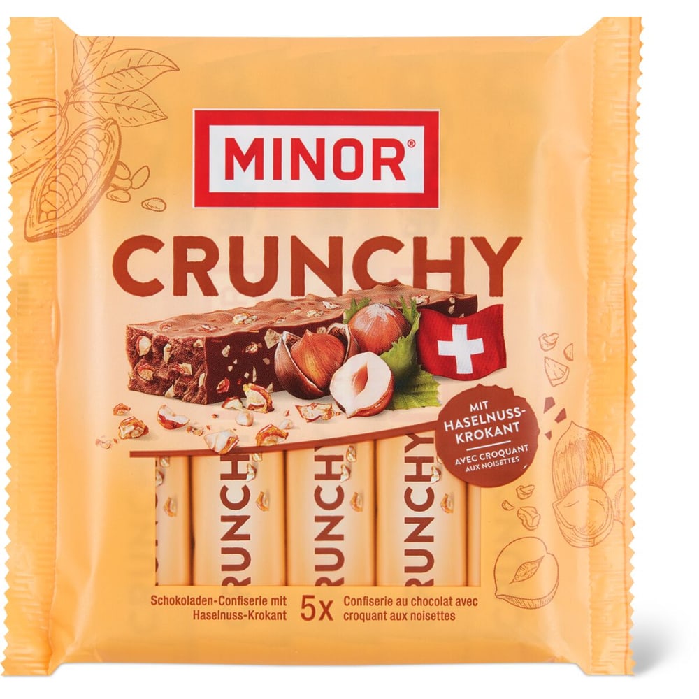 MINOR · Chocolate Bar · Crunchy • Migros