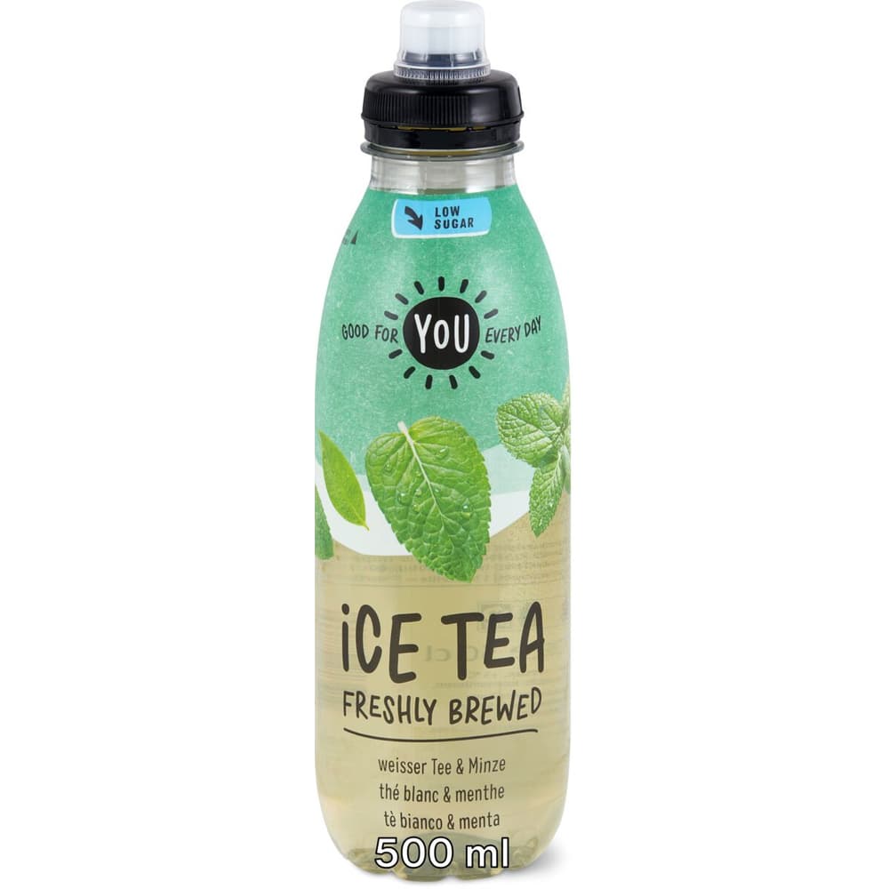 YOU · Ice tea · White tea, mint & apple • Migros