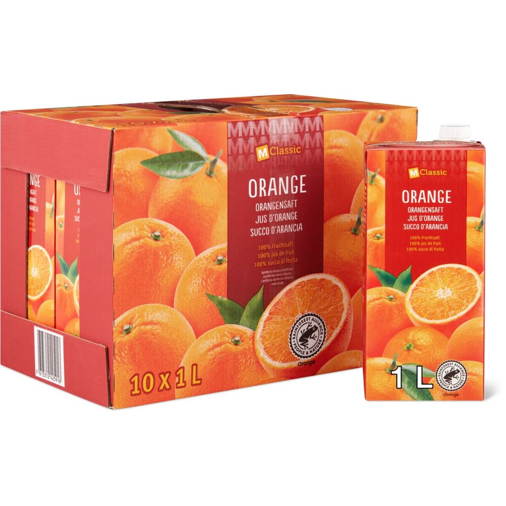M-Classic · Jus d'orange · 100% jus de fruit • Migros