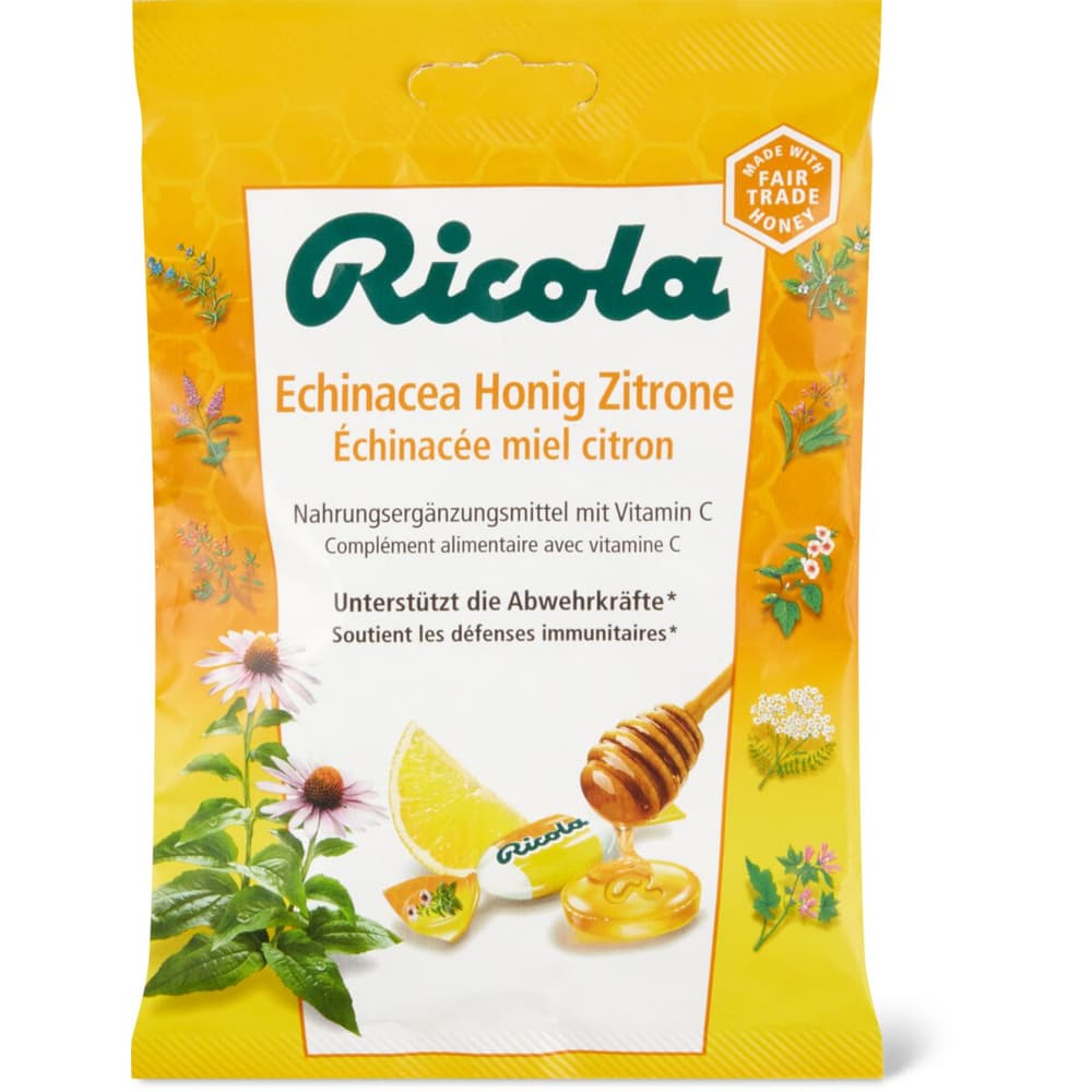 Kaufen Ricola · Kräuterbonbons · Honig, Zitrone Echinacea • Migros
