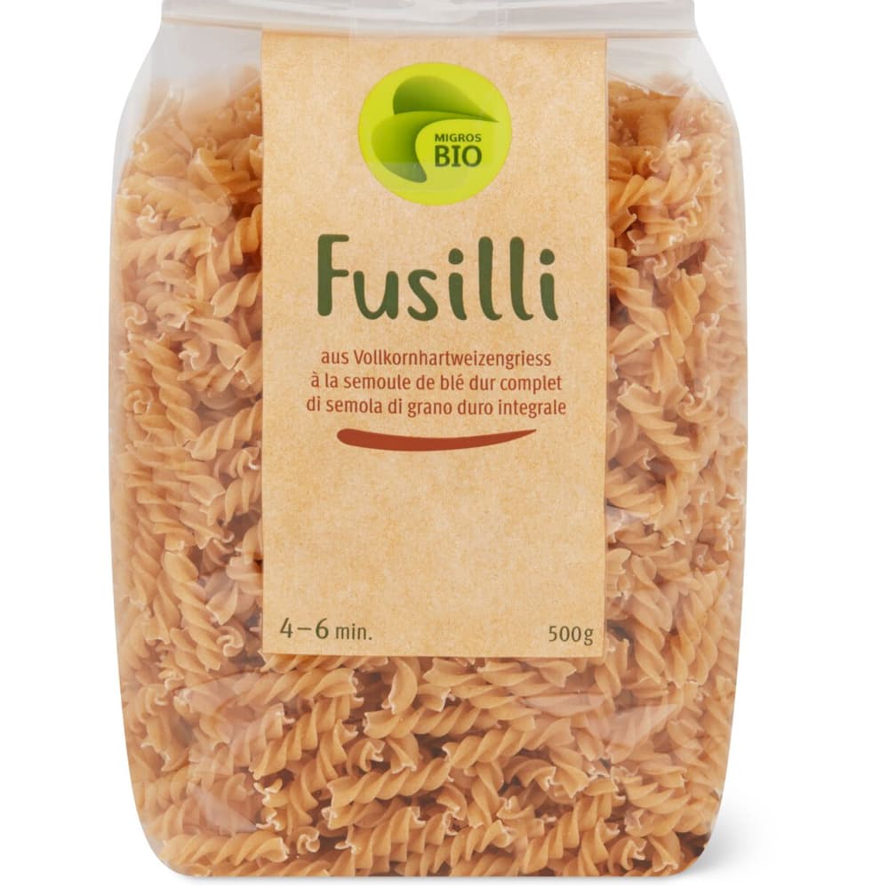 Migros Bio · spiralen · wholemeal semolina • Migros