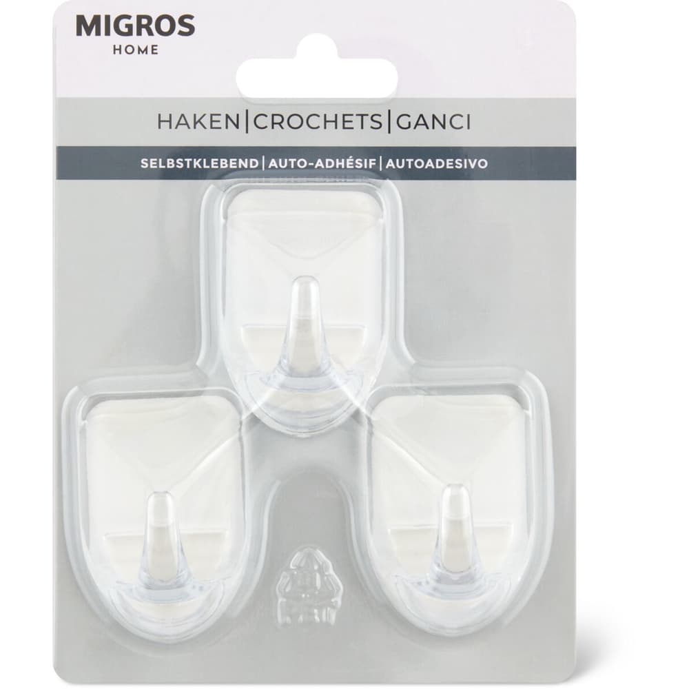 Migros Home · ?Hooks · Self-adhesive • Migros
