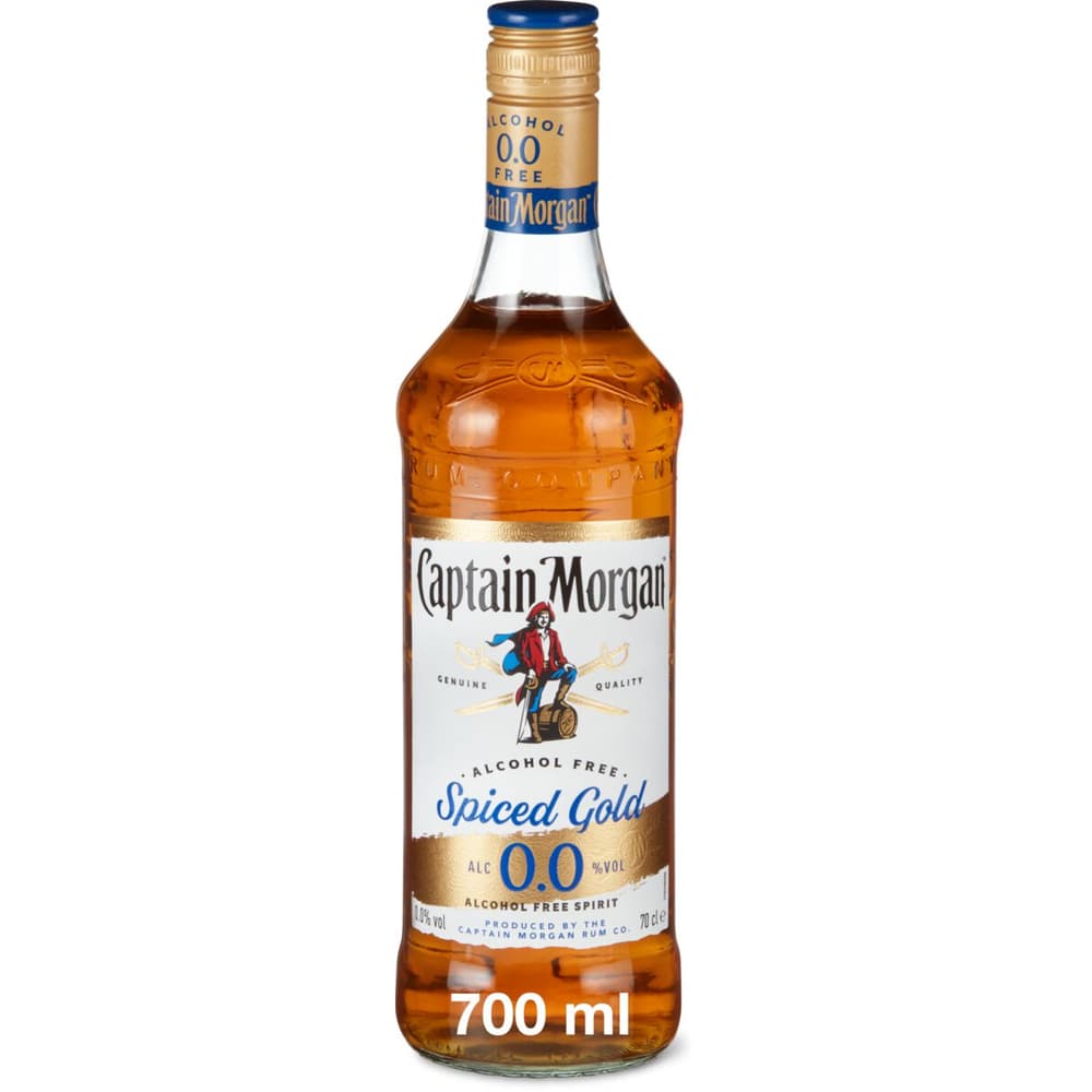 Captain Morgan Spiced Gold 0.0% · Spiritueux · sans alcool • Migros Online