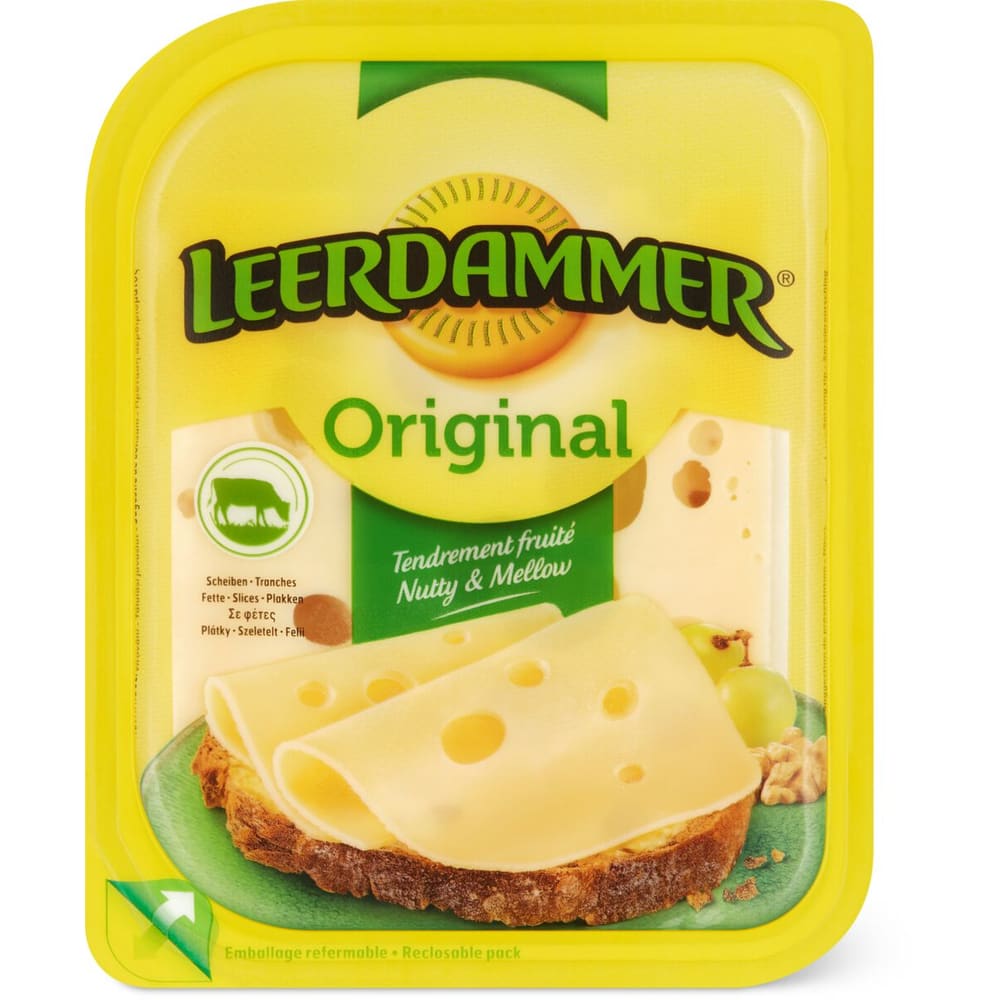 Buy Leerdammer Original · Dutch semi-hard cheese made from pasteurised ...