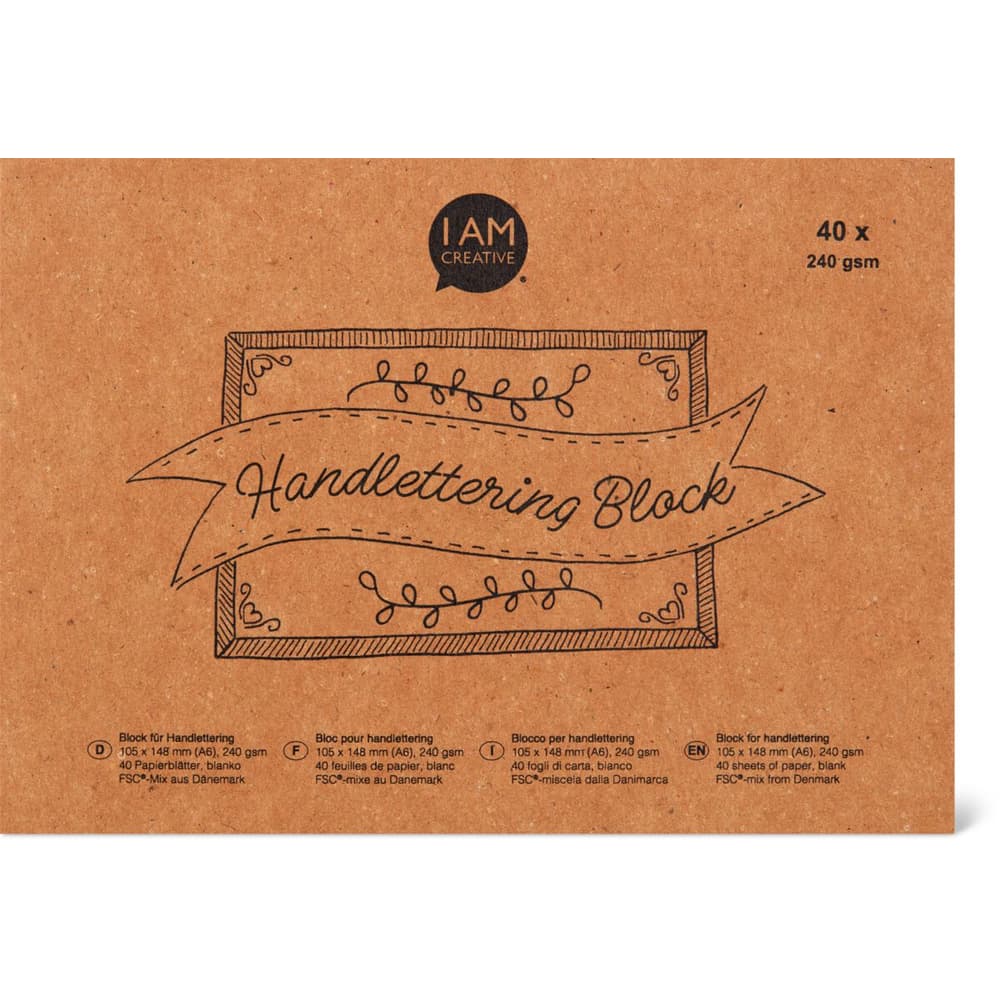 Hand Lettering Block • Migros