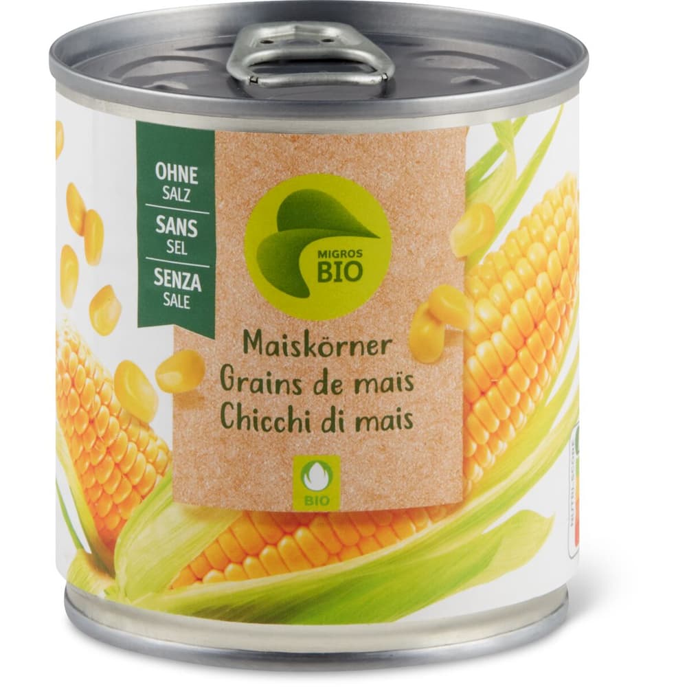 Migros Bio · Corn grains · without salt • Migros