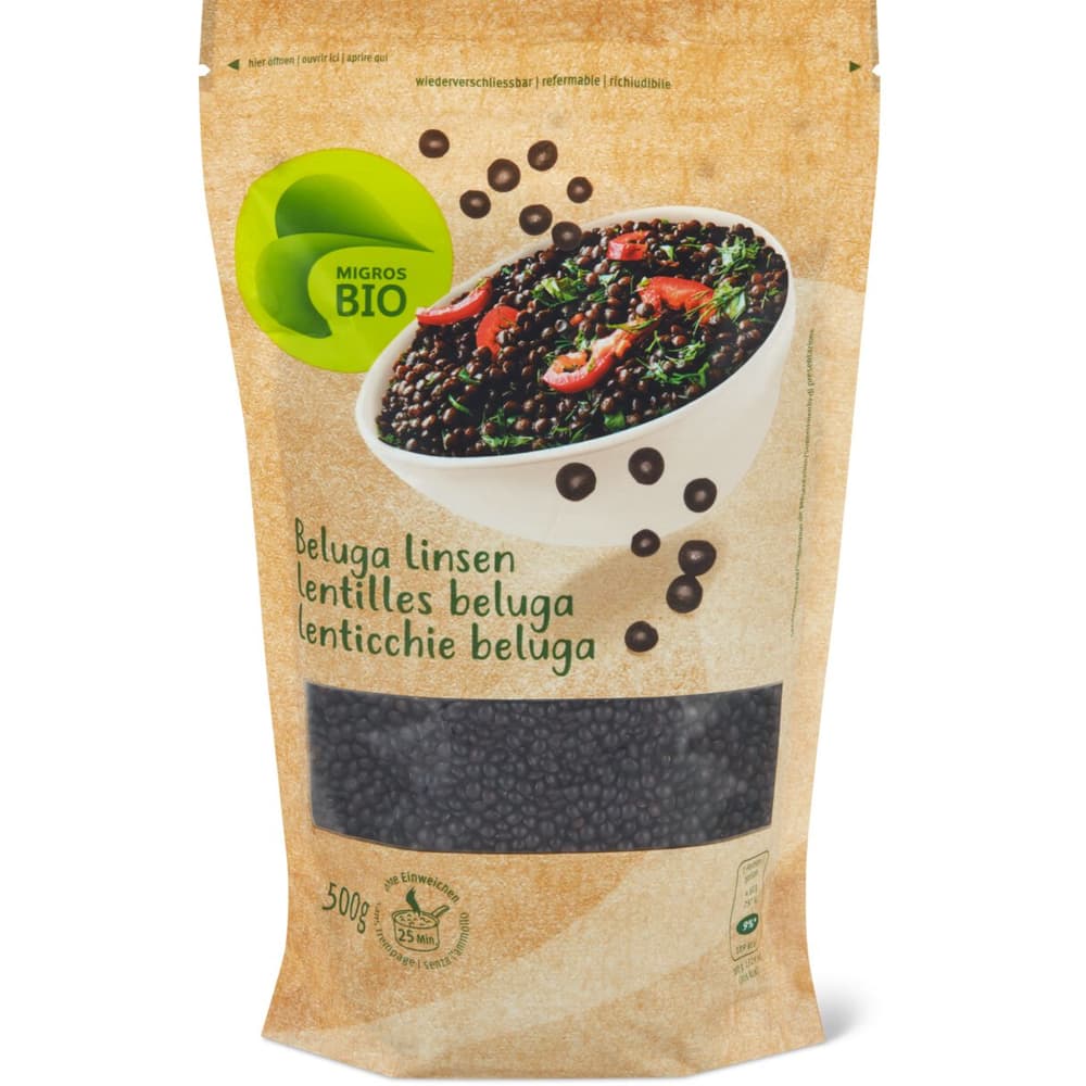 Kaufen Bio · Beluga Linsen • Migros