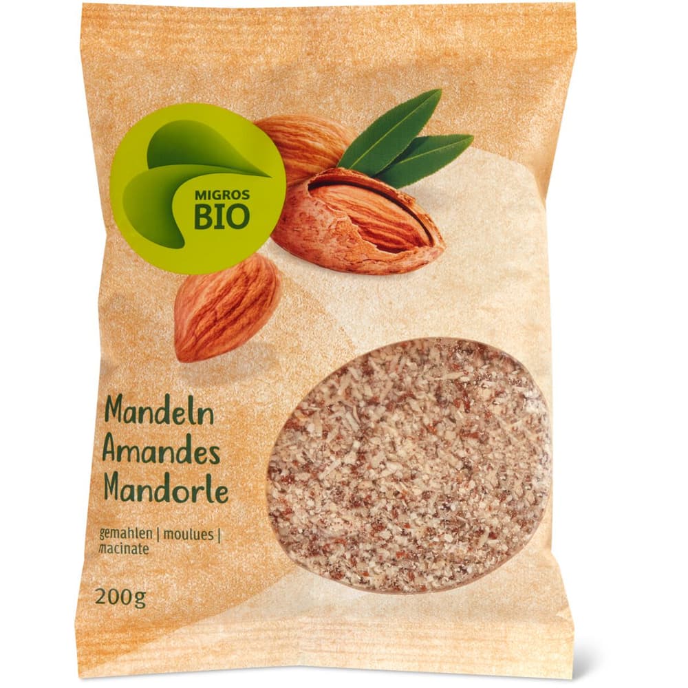 Migros Bio · Gemahlene Mandeln • Migros