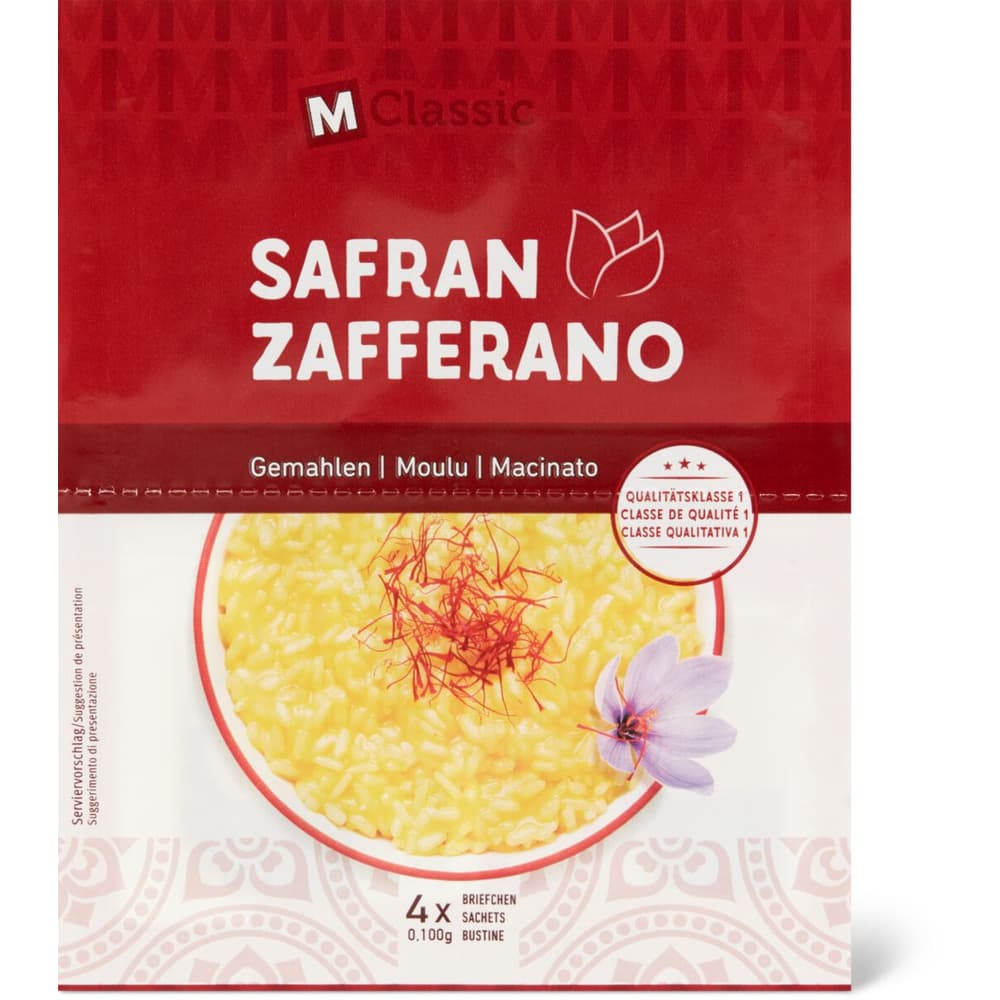 M-Classic · saffron · 4 sachets of 100mg • Migros