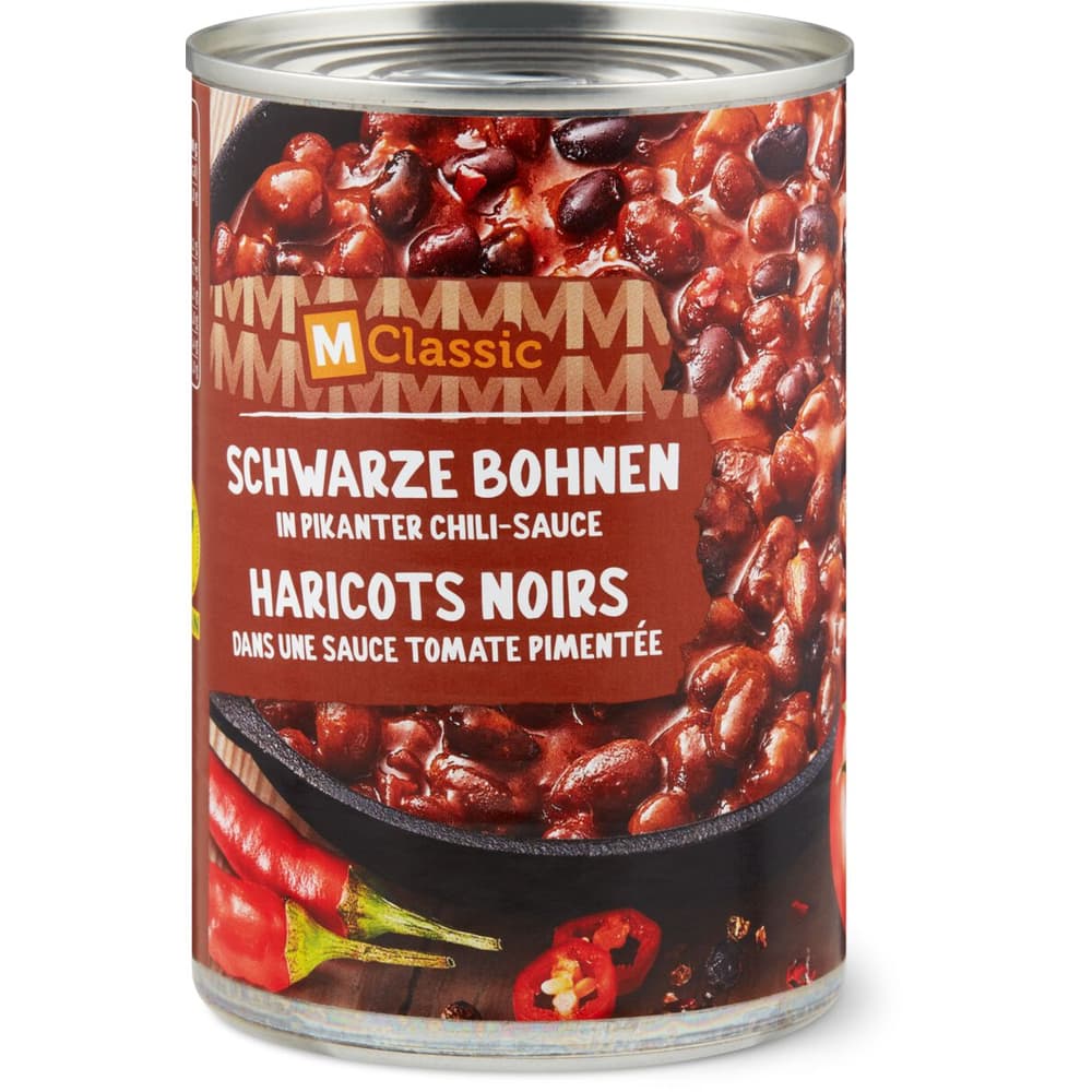 M-Classic · Haricots noirs · dans sauce tomate pimentée • Migros