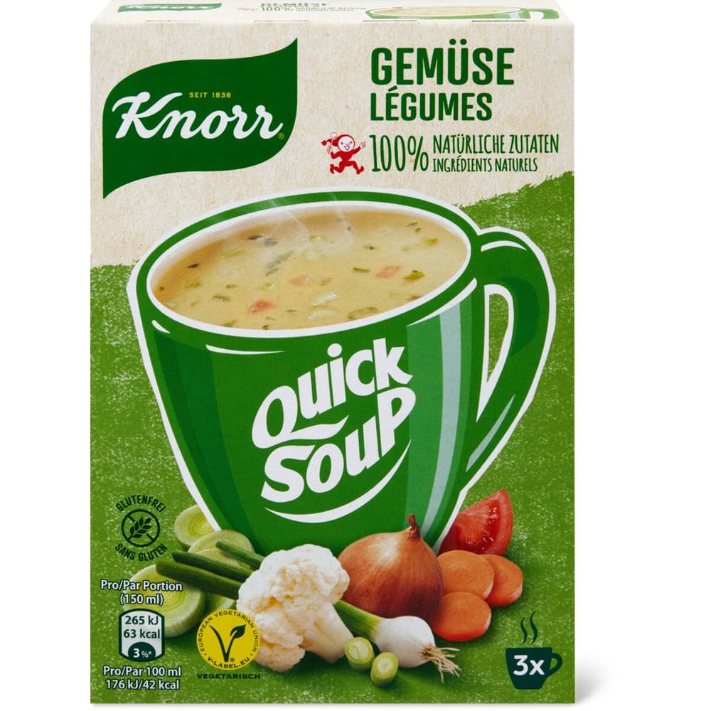 Knorr Quick Soup · Soupe · aux légumes • Migros
