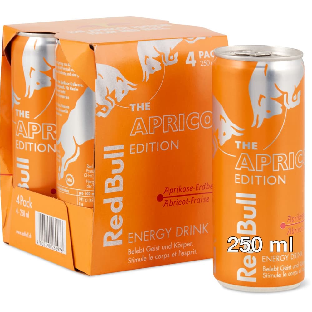 Red Bull · Energy Drink · The Apricot Edition • Migros