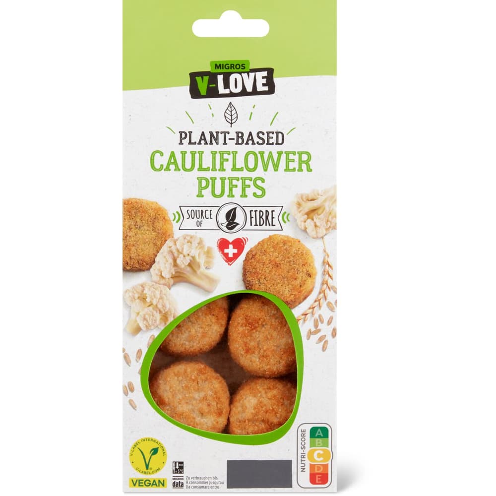 V-Love · Cauliflower puffs · Vegan • Migros