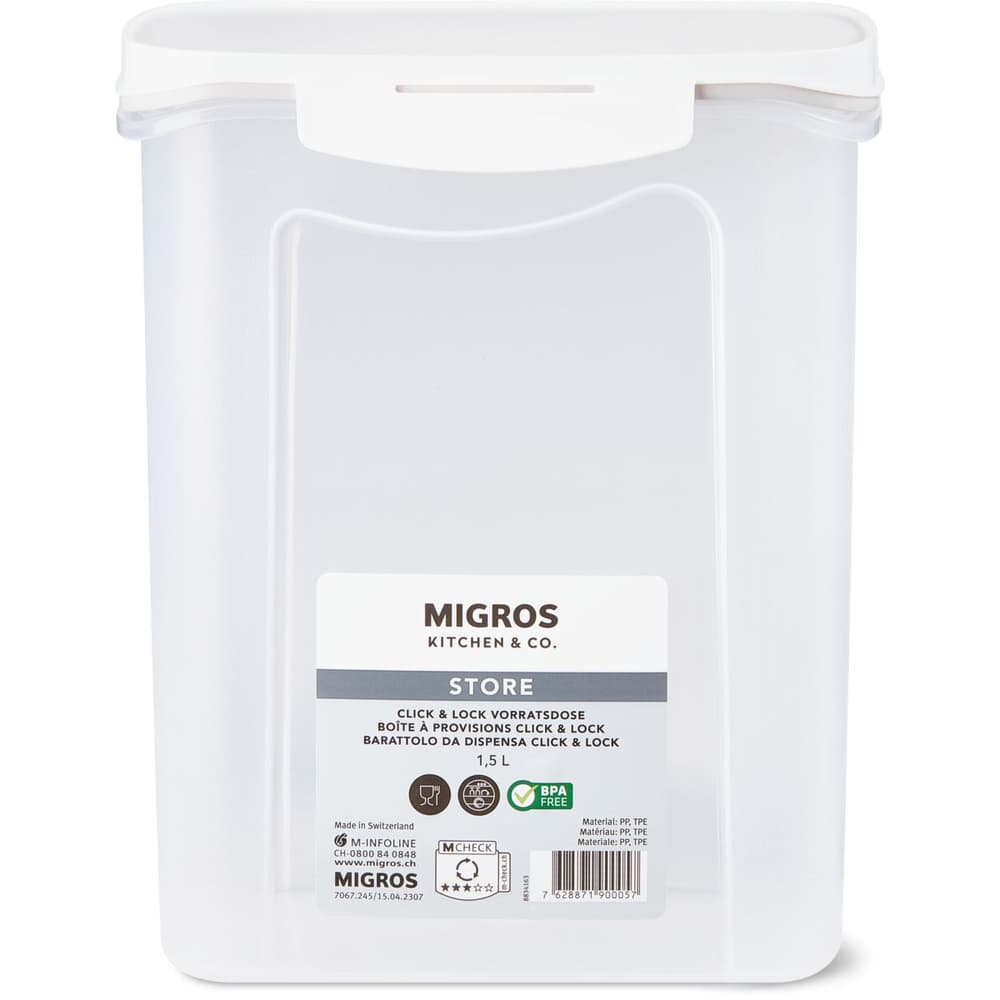 Click & lock storage tin 1.5L • Migros