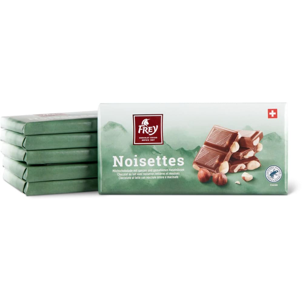 Frey · Chocolate bars · Milk chocolate with hazelnuts • Migros Online
