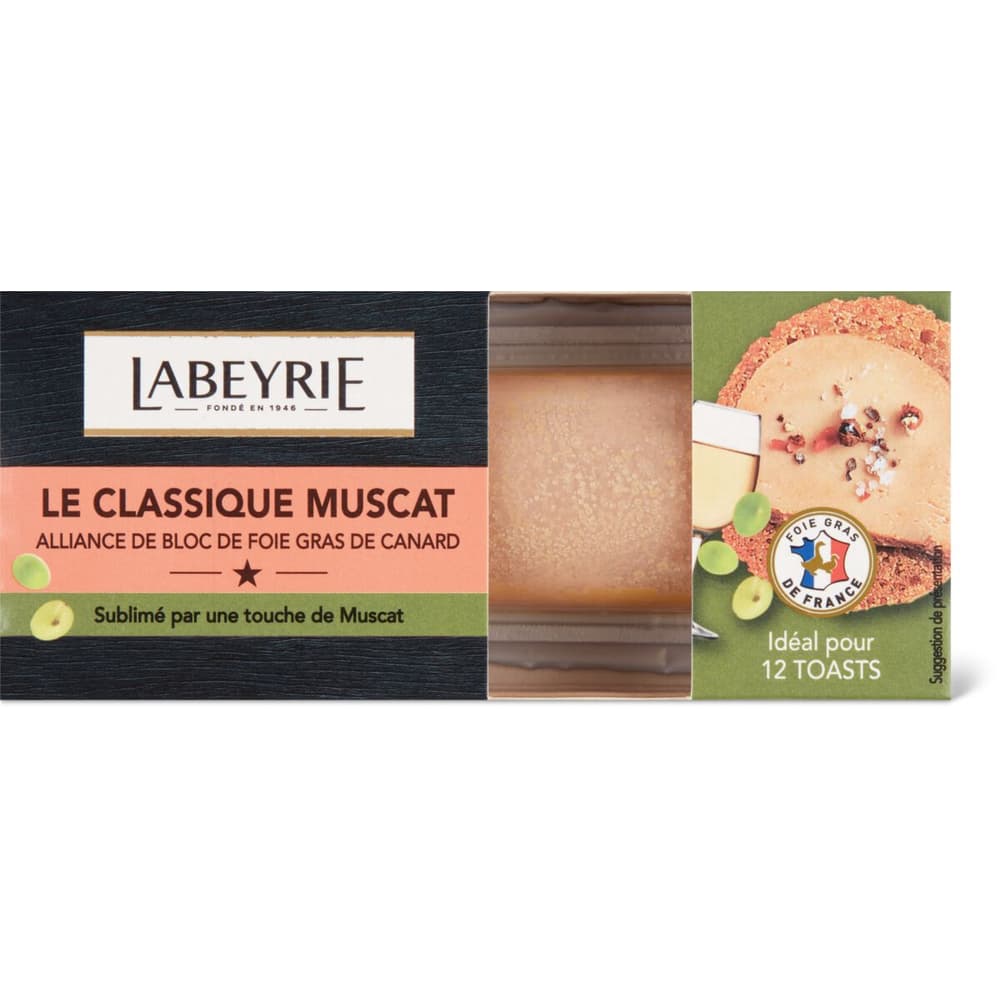 Labeyrie Le Classique Muscat · Alliance of block of duck foie gras ...