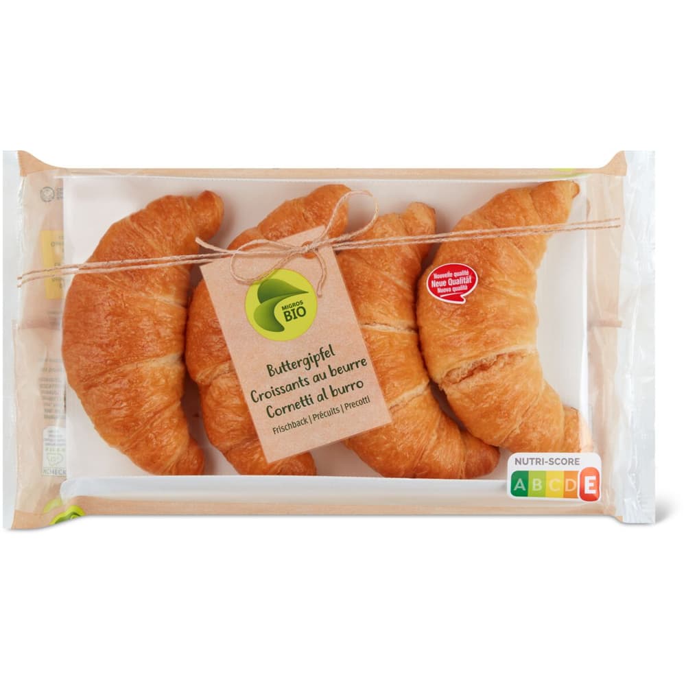 Migros Bio · Croissants au beurre · précuits • Migros
