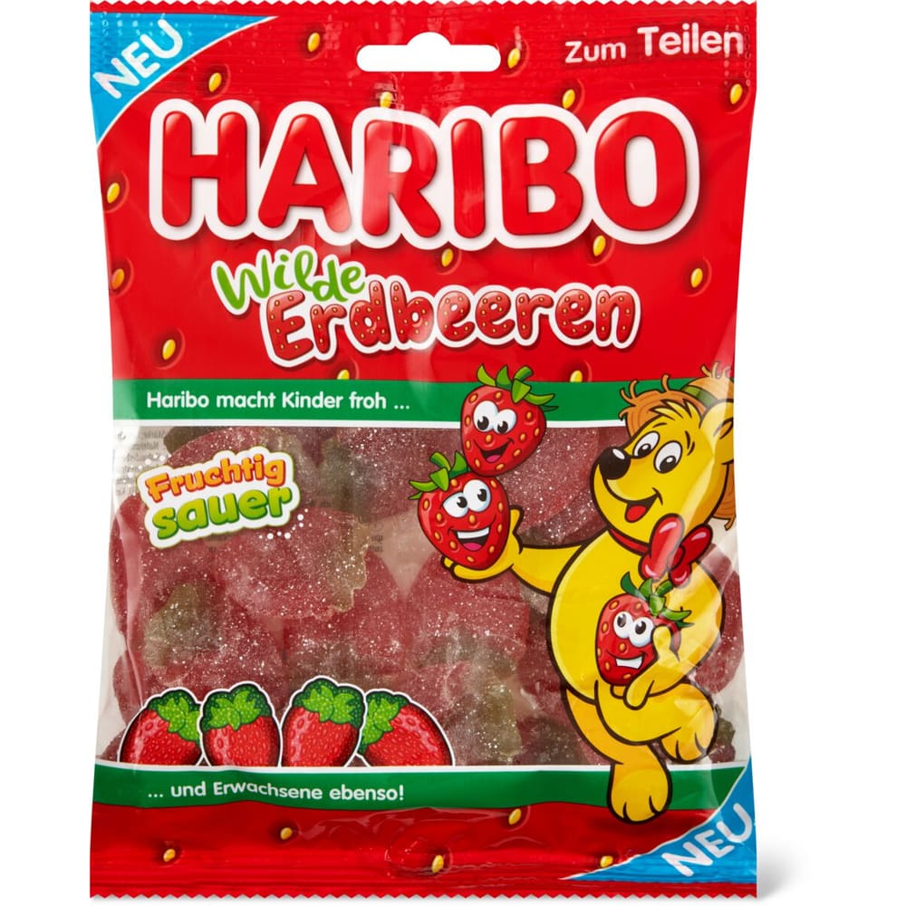Haribo · fruit jelly · strawberries • Migros