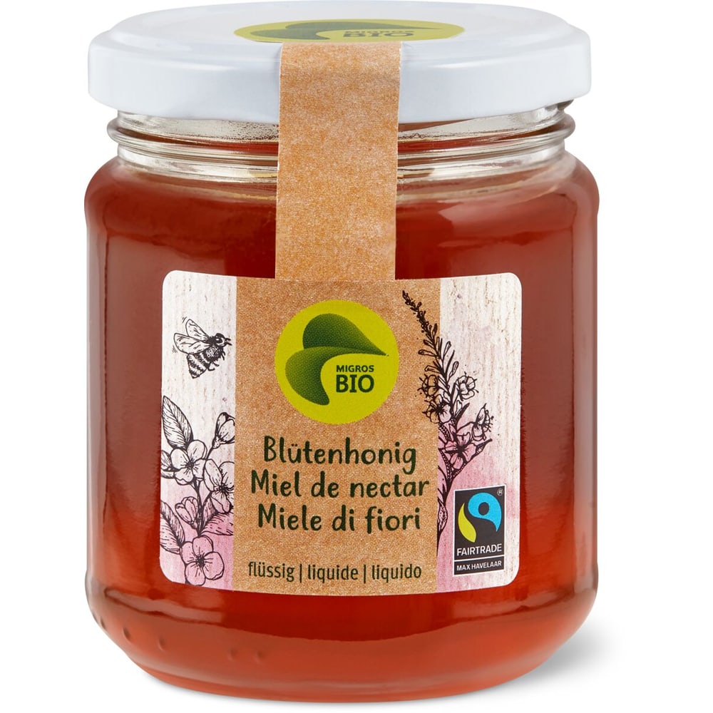 Migros Bio Fairtrade · Blütenhonig · Flüssig • Migros