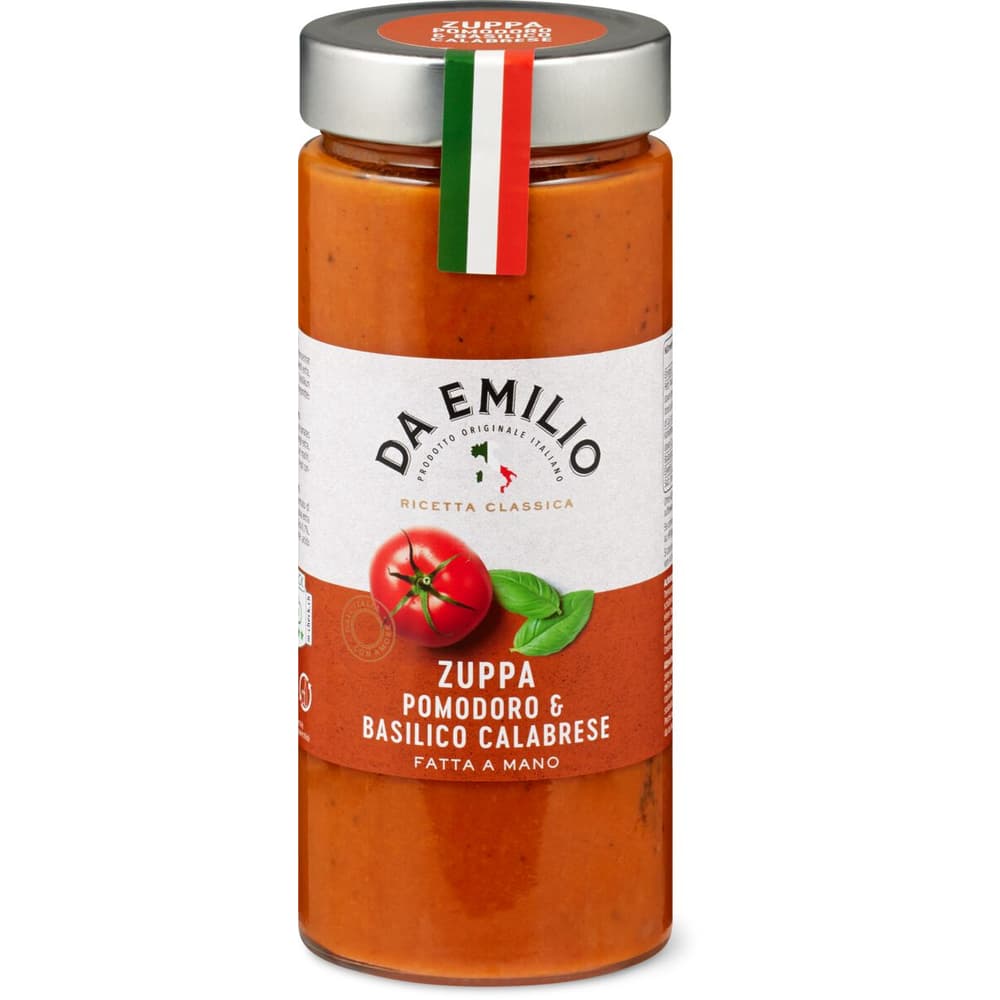 Da Emilio · Soupe de tomates · basilic • Migros