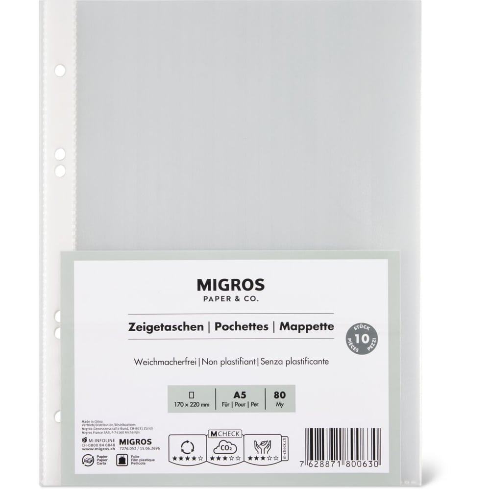 Mappette A5 80my • Migros