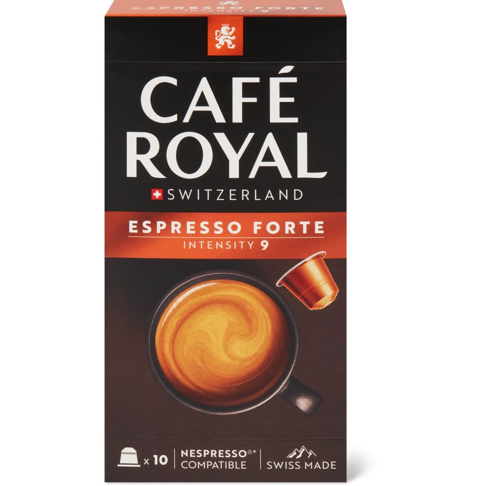 Café Royal · Aluminum coffee capsules · Espresso Forte intensity 9/10 ...