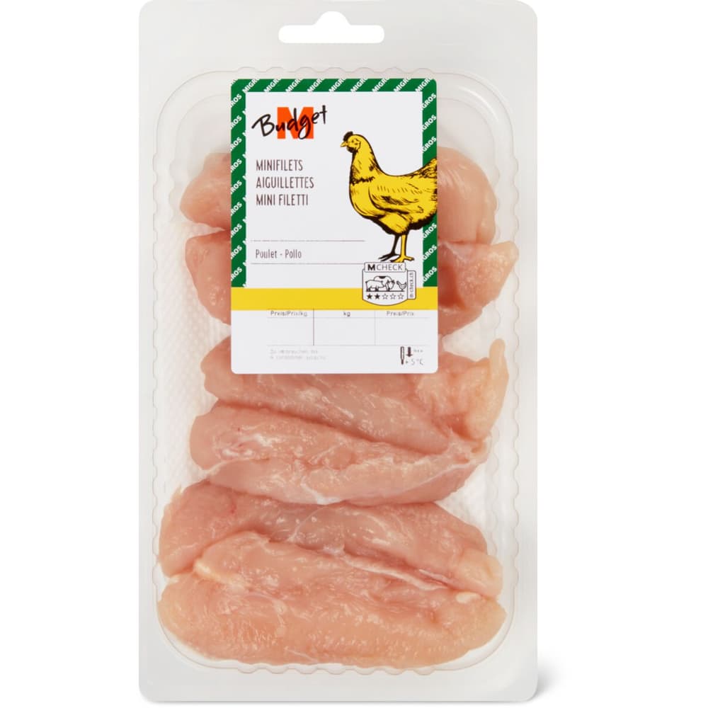 M-Budget · Chicken mini fillets • Migros
