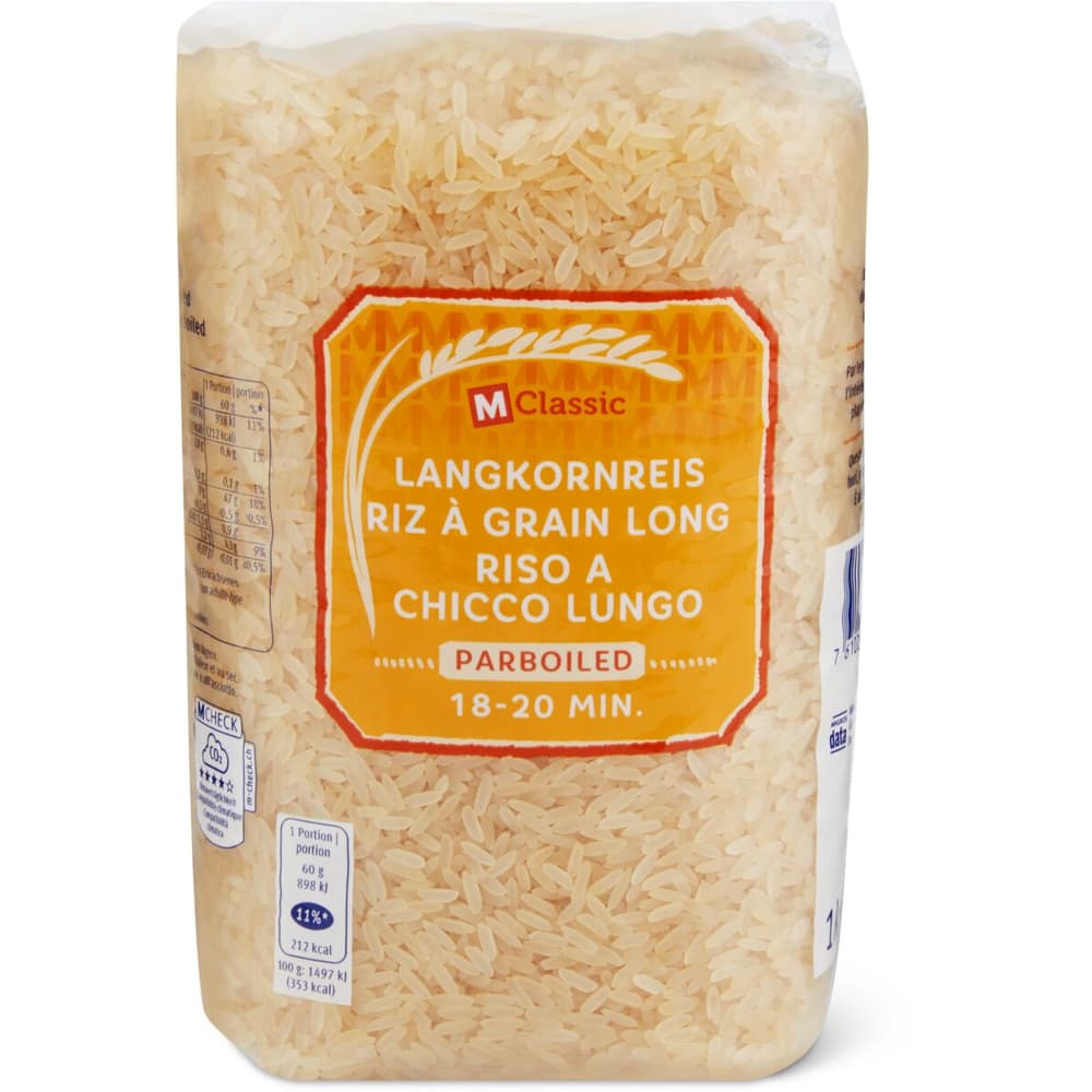 M-Classic · Riso a chicco lungo · parboiled • Migros