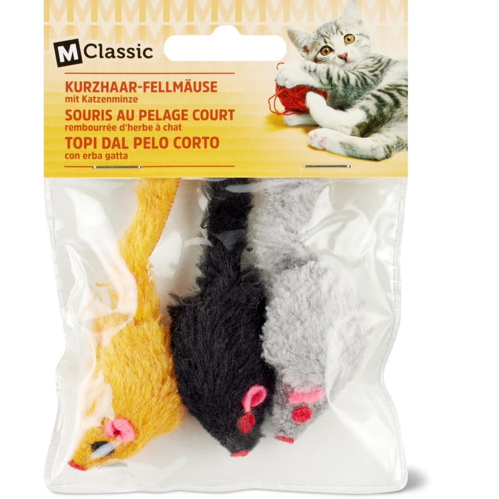 M-Classic · Shorthair fur mice · with catnip • Migros