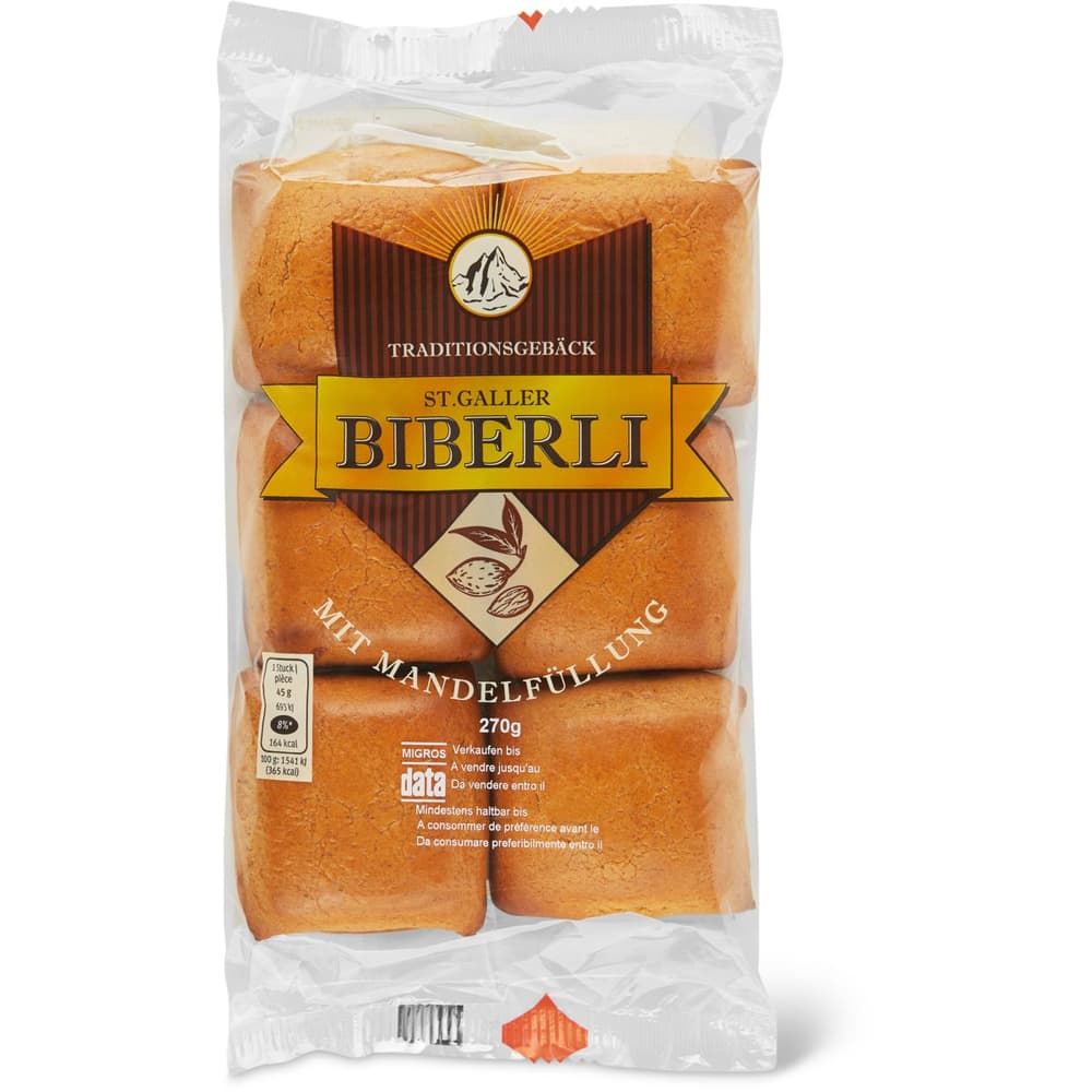 Kaufen St. Galler Biberli - Lebkuchen mit Mandelfüllung · Biberli de St ...