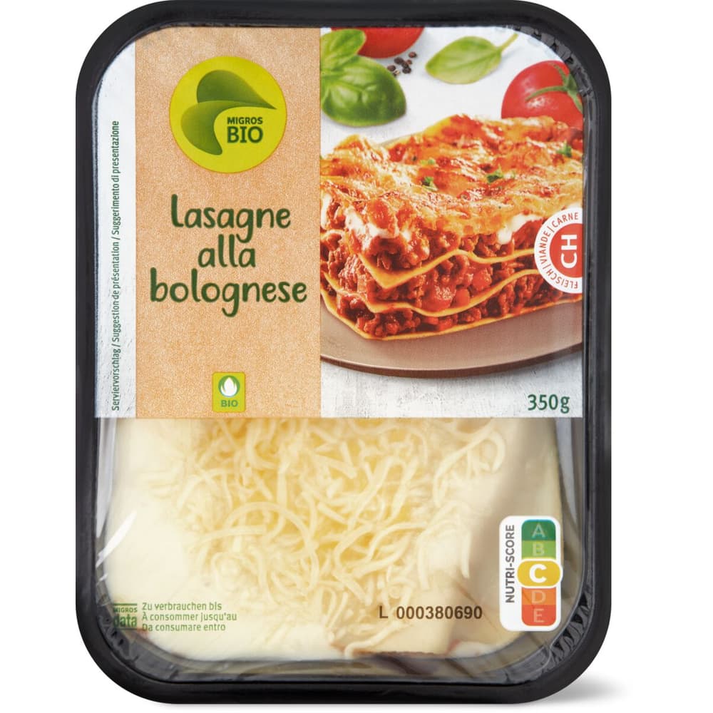 Migros Bio · Lasagne Bolognese • Migros