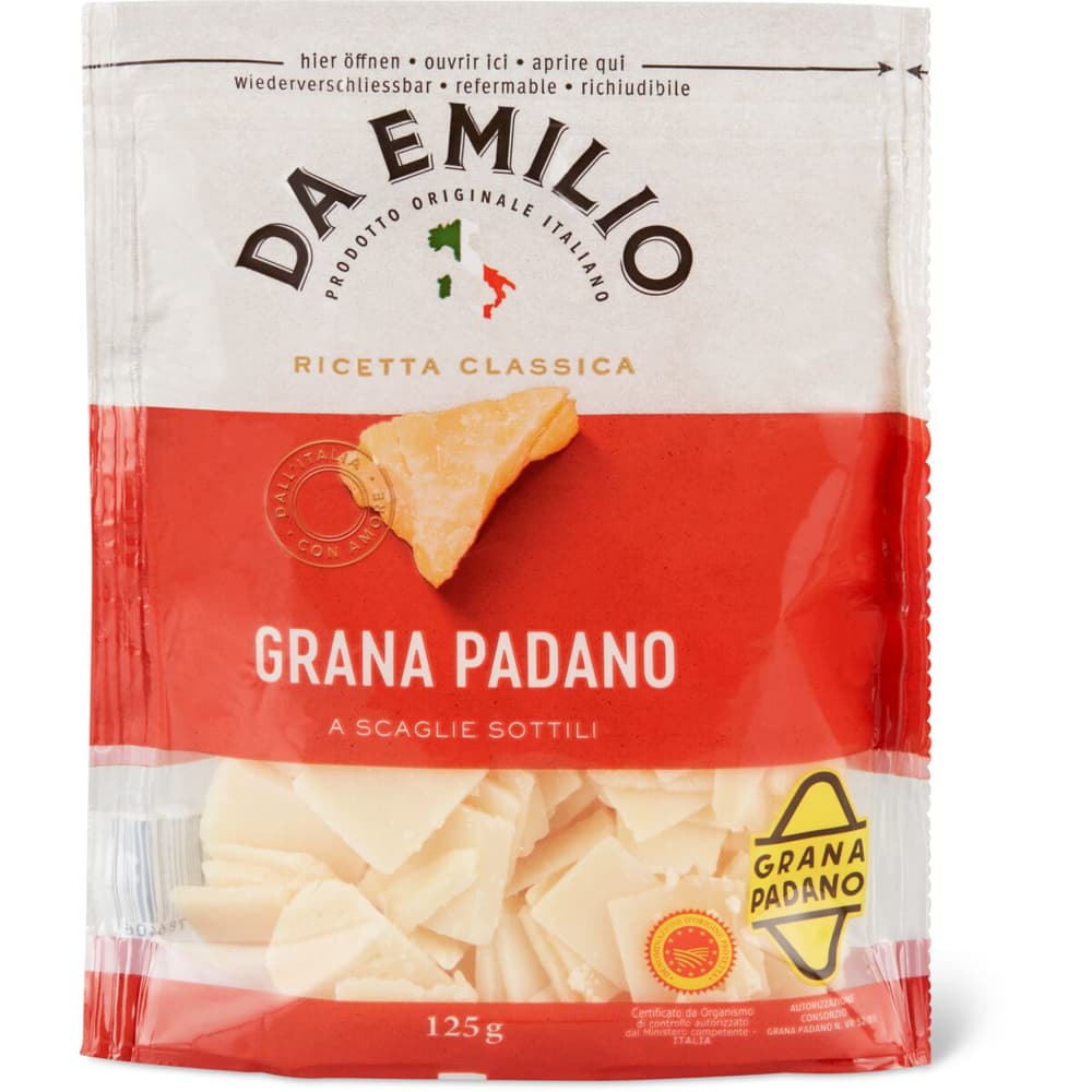 Da Emilio Grana Padano · Italienischer Extra-Hartkäse, gerib., 3/4 fett ...