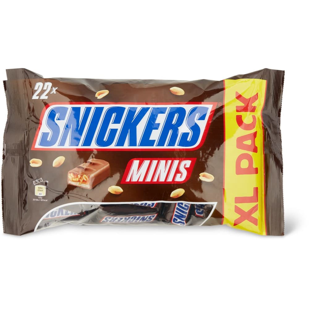 Snickers · Gefüllte Schokoladeriegel mit Karamel und Erdnüsse · Minis ...