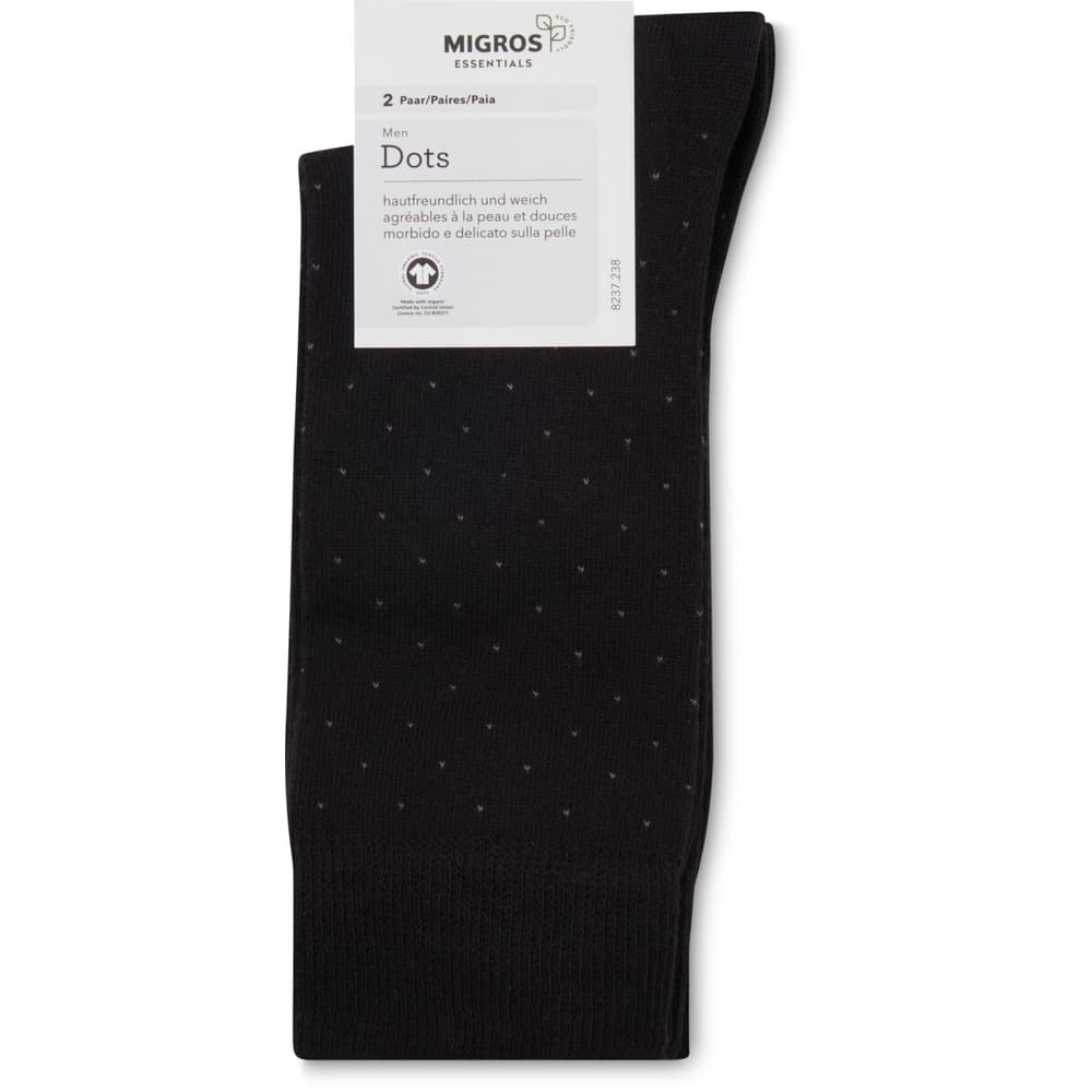 BIO Men's socks Dots 2-prs • Migros