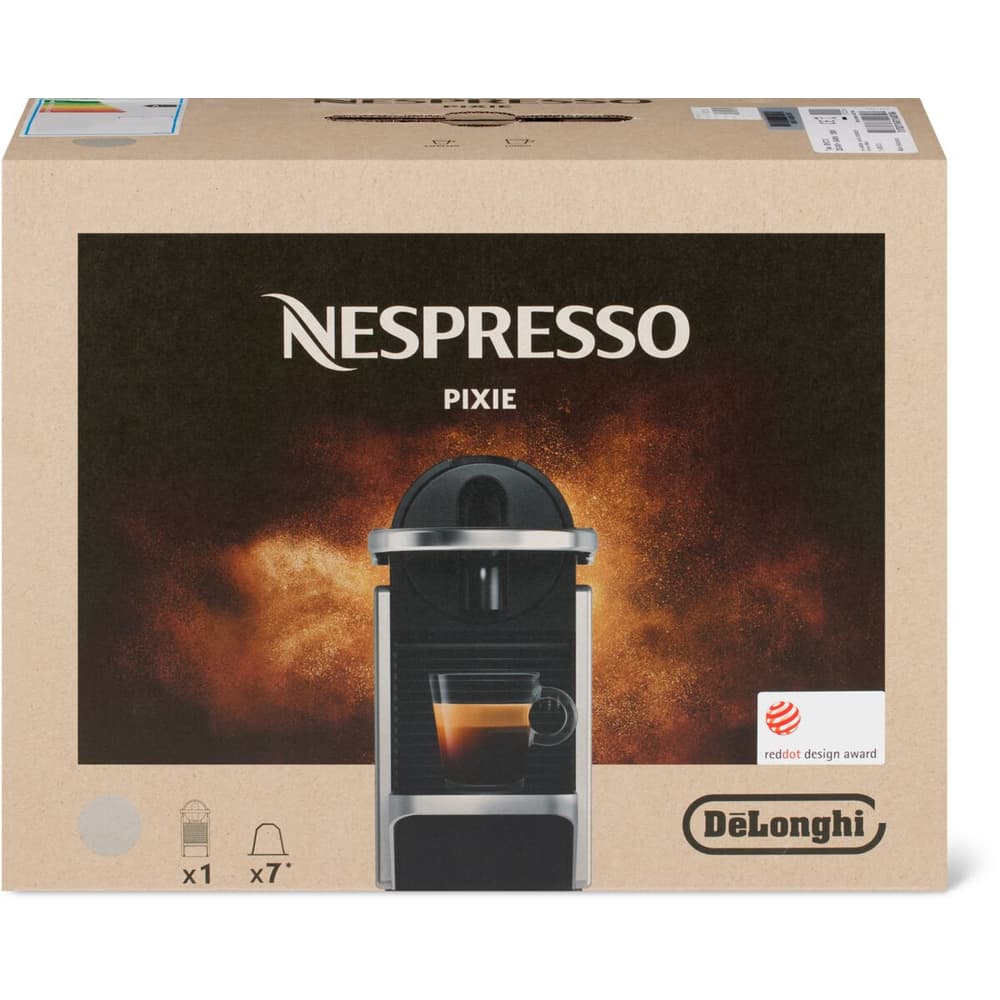 De'Longhi Nespresso Pixie · Capsule machine · Silver - A+ • Migros