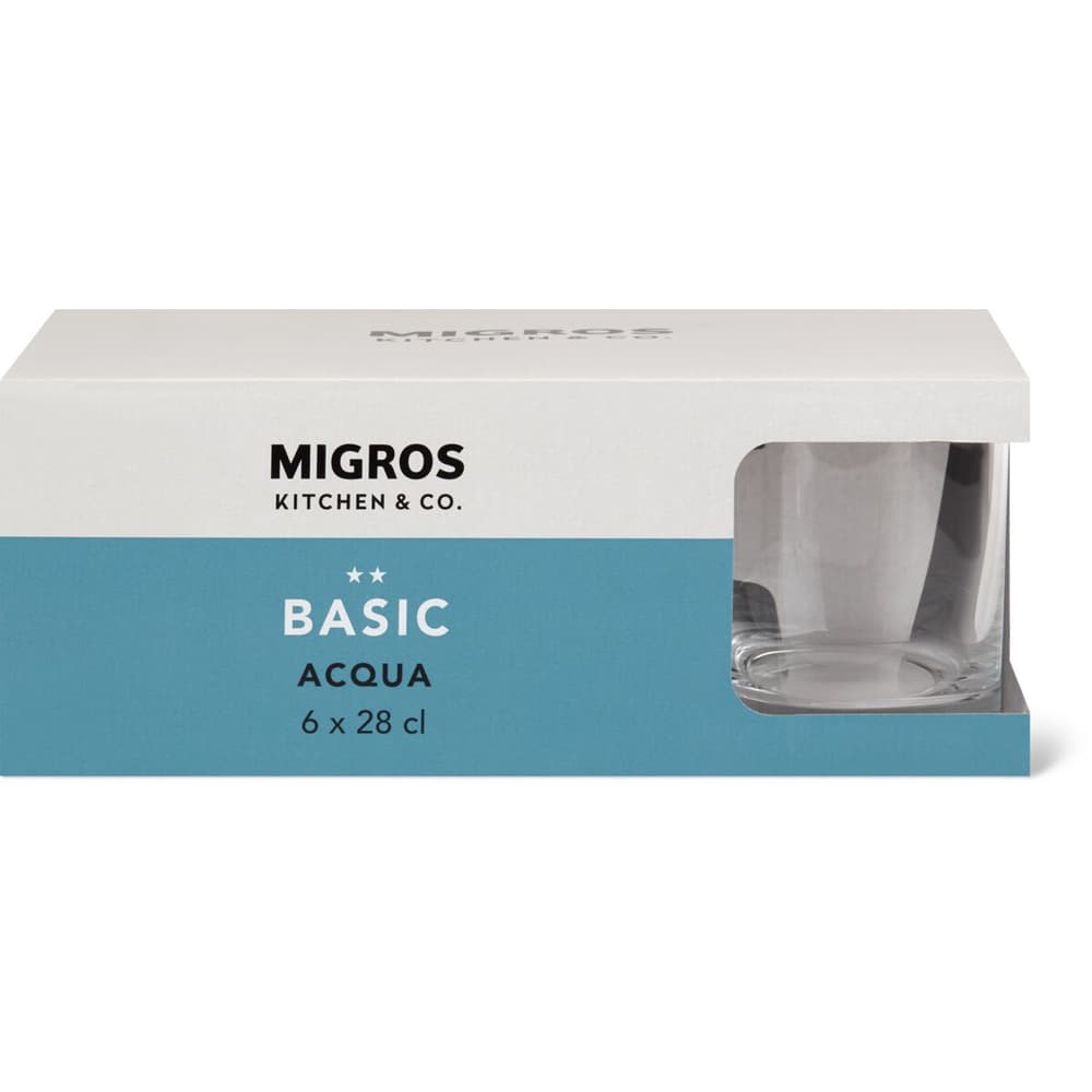 MIGROS KITCHEN & CO. · Basic Acqua 6 pieces, 38cl • Migros