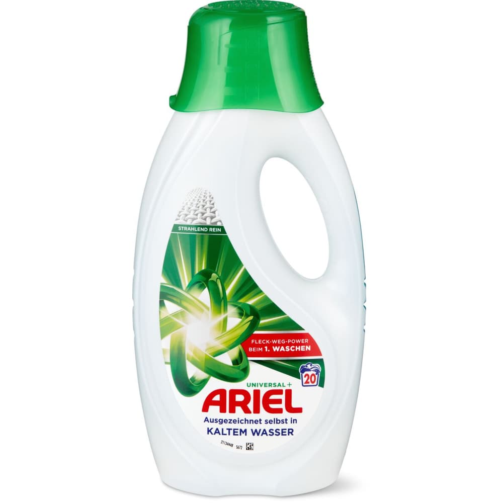 Ariel Universal + · Liquid laundry detergent · 20 wash cycles • Migros