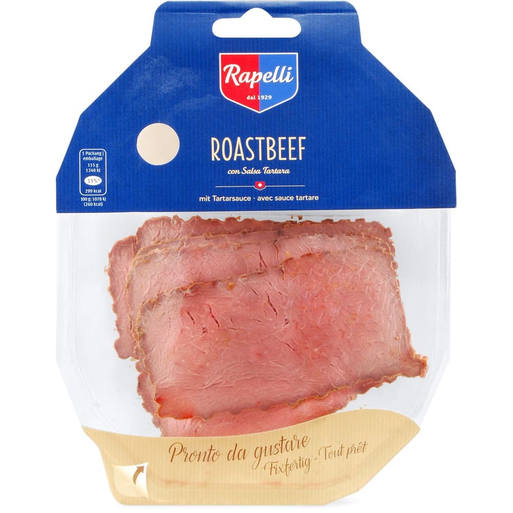 Rapelli · Roastbeef avec sauce tartare • Migros