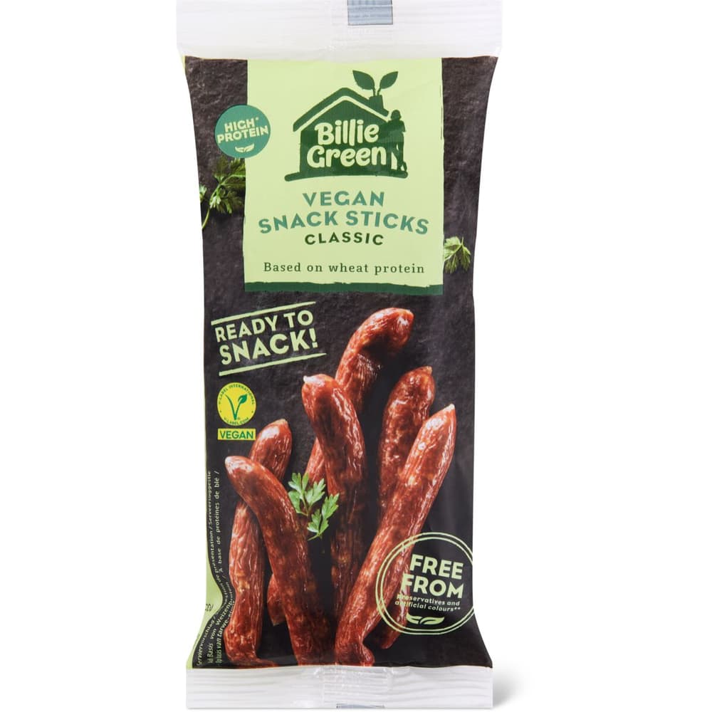 Billie Green · Billie Green vegan Snack Sticks classic • Migros