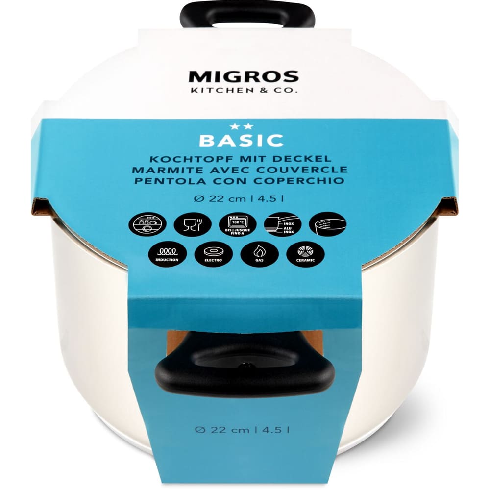 BASIC POT WITH LID 22 CM • Migros